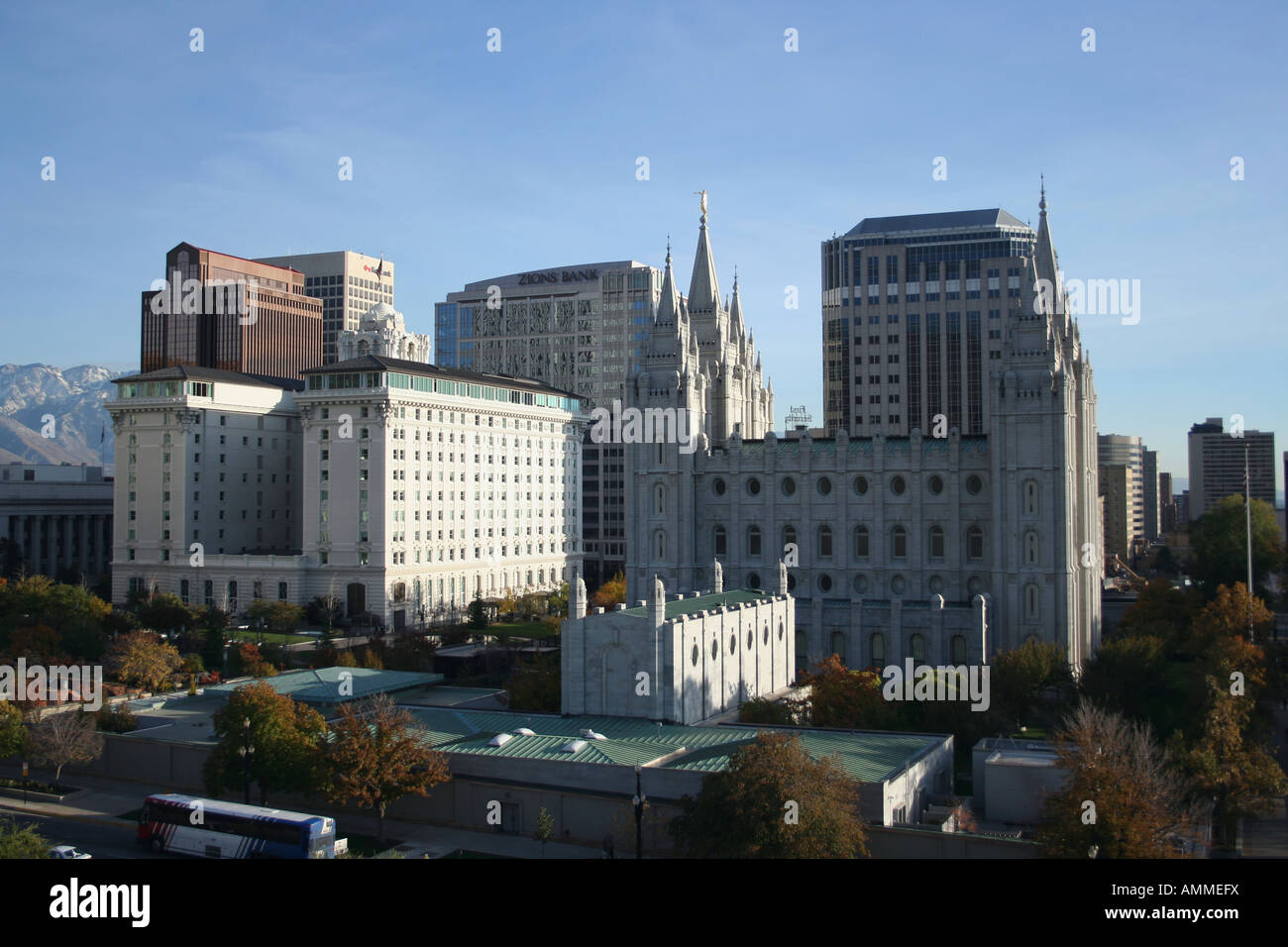 Temple Square Salt Lake City Utah October 2007 Stock Photo - Alamy