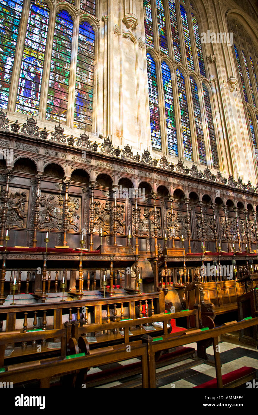 Kings College Chapel interior Cambridge University England UK 2007 Stock Photo - Alamy