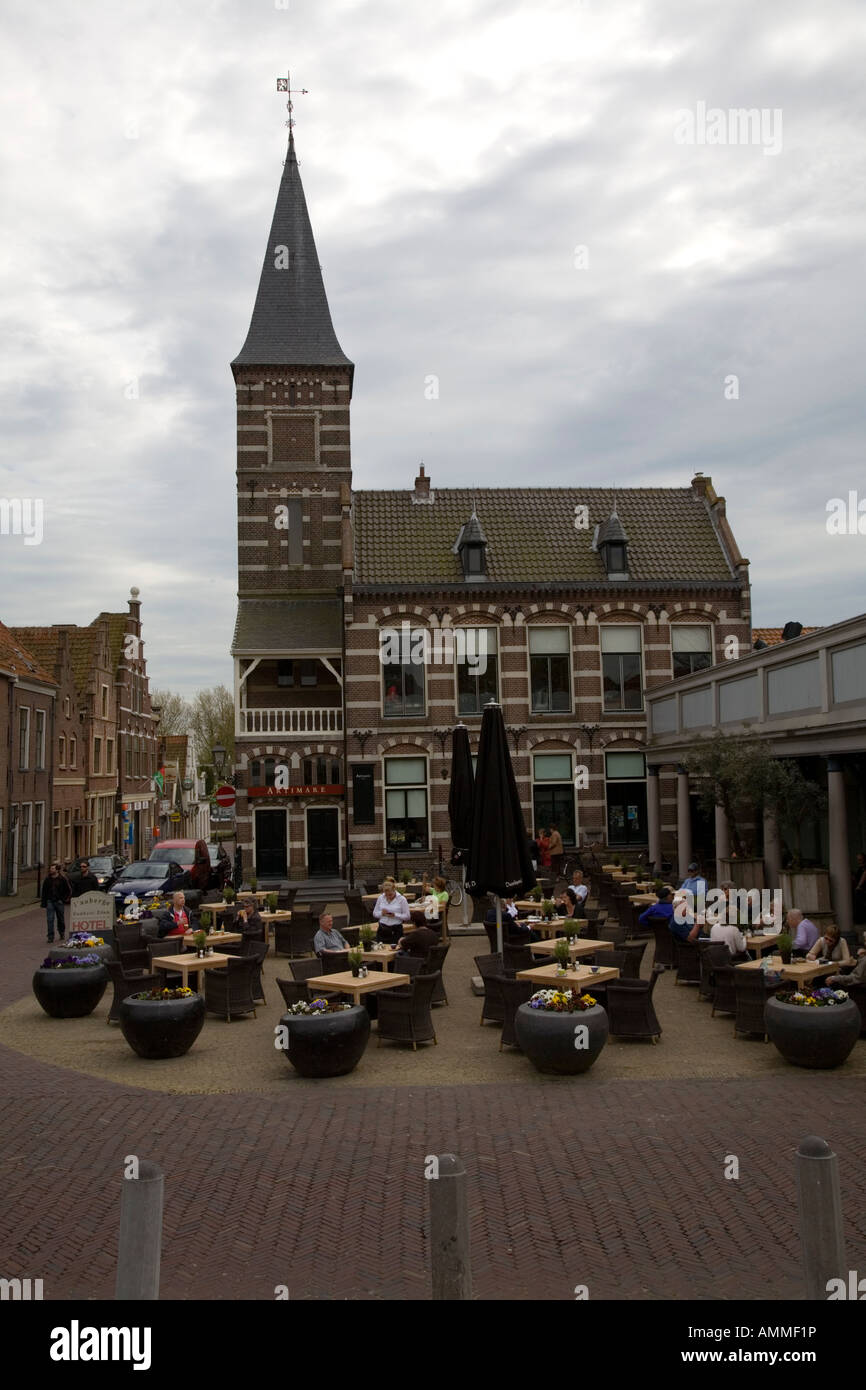 Town Center of famous cheese town in Holland of Edam in Holland Stock ...