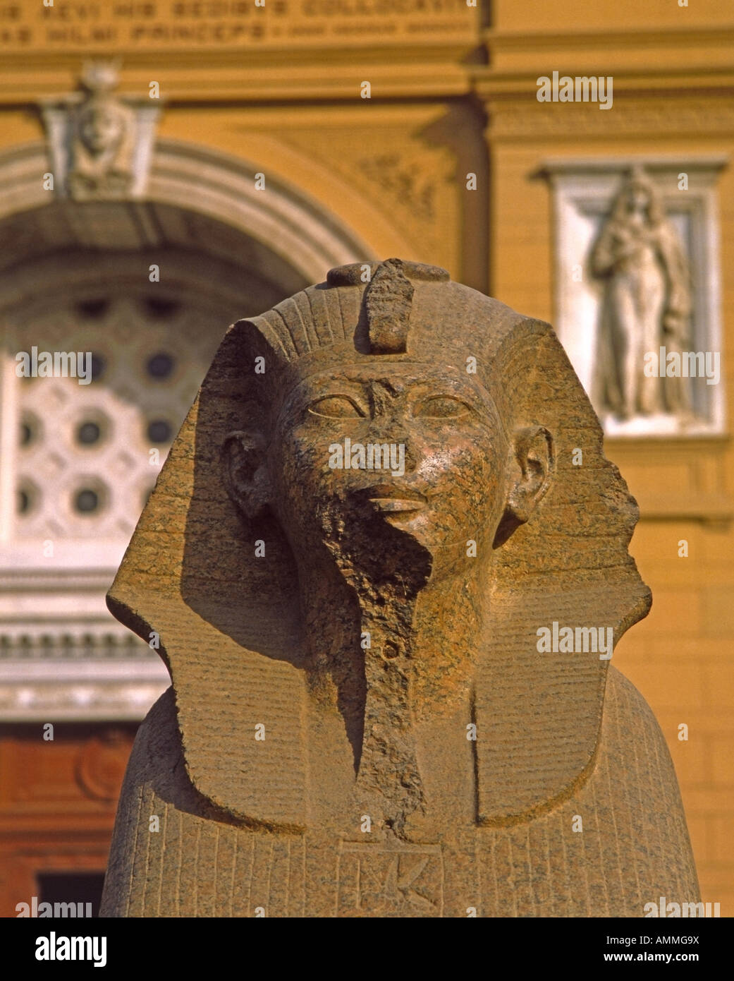 Sphinx outside Egyptian Museum, Cairo Egypt Stock Photo - Alamy