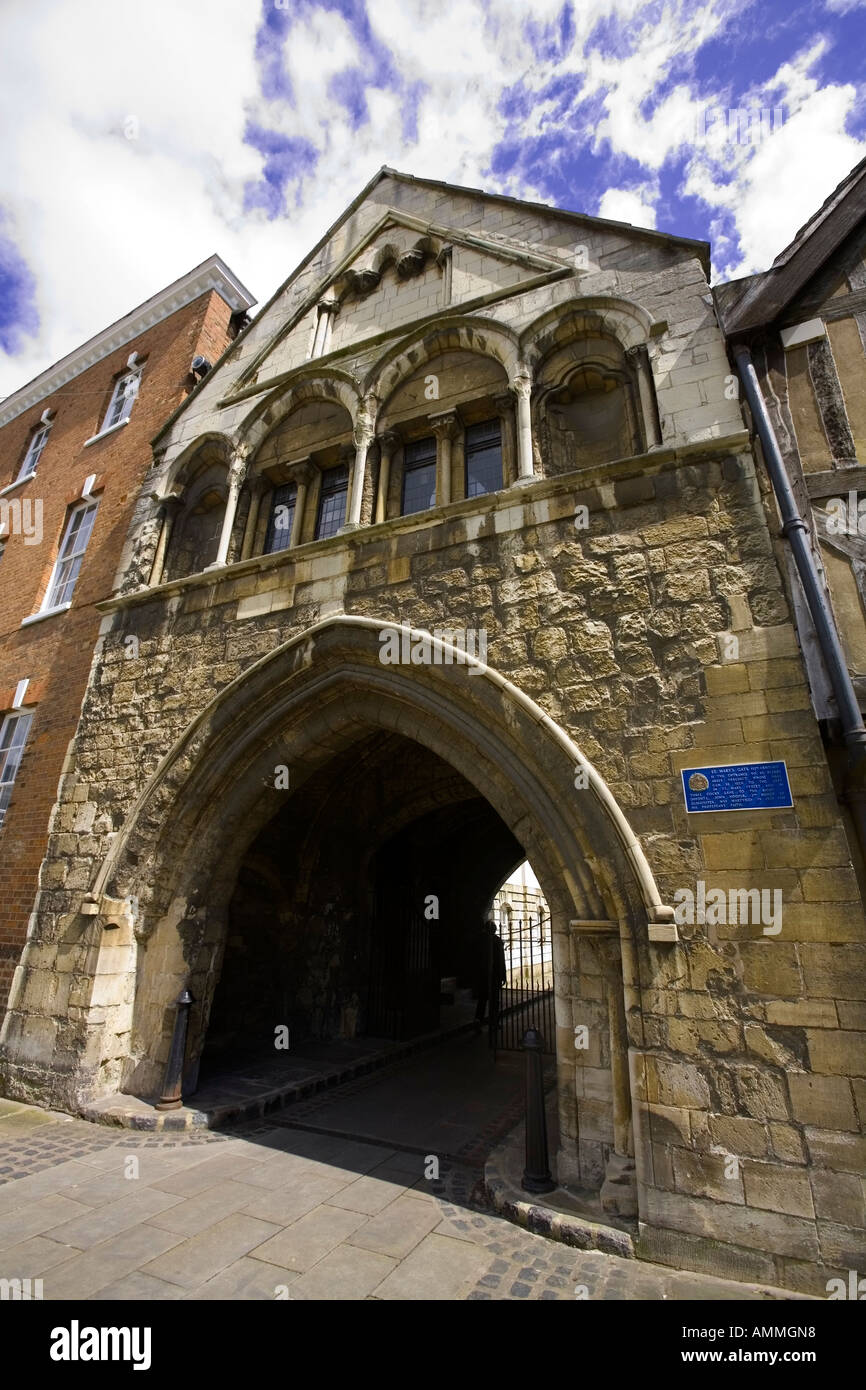 st marys gate gloucester city centre gloucestershire england Stock ...