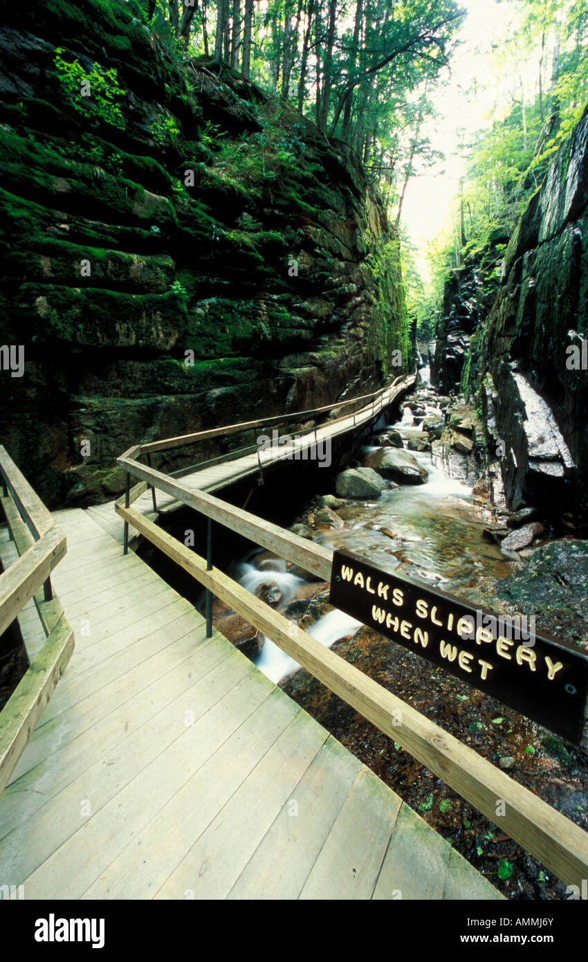 The Flume gorge in Franconia Notch State Park New Hampshire s White ...