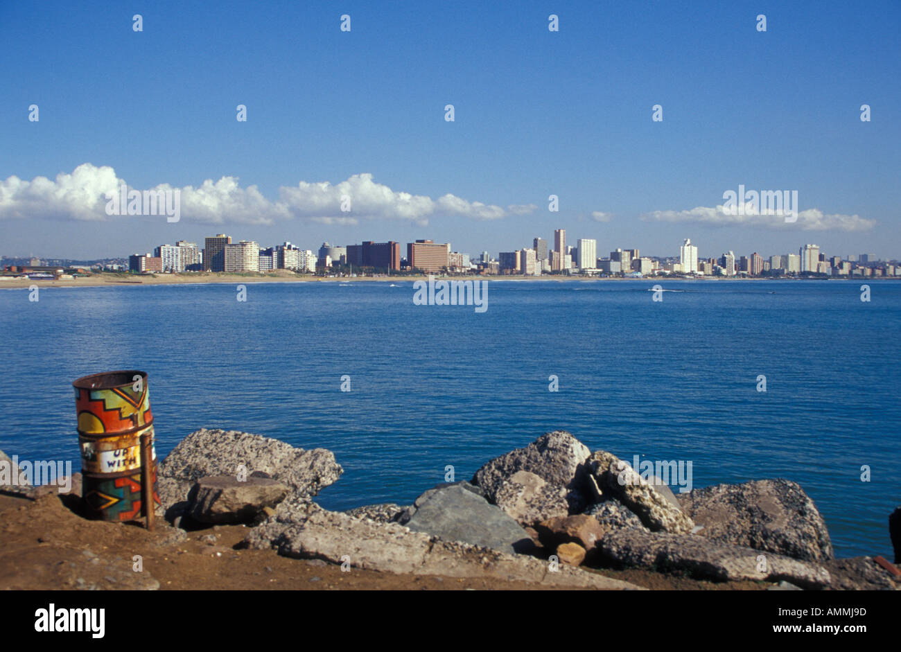 South Africa, Durban, cityscape by sea Stock Photo - Alamy
