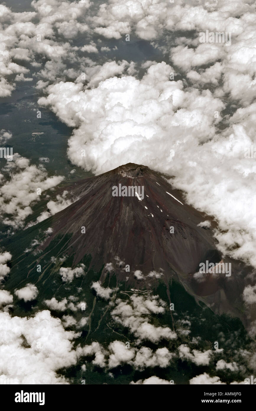 aerial view of mount fuji Stock Photo - Alamy