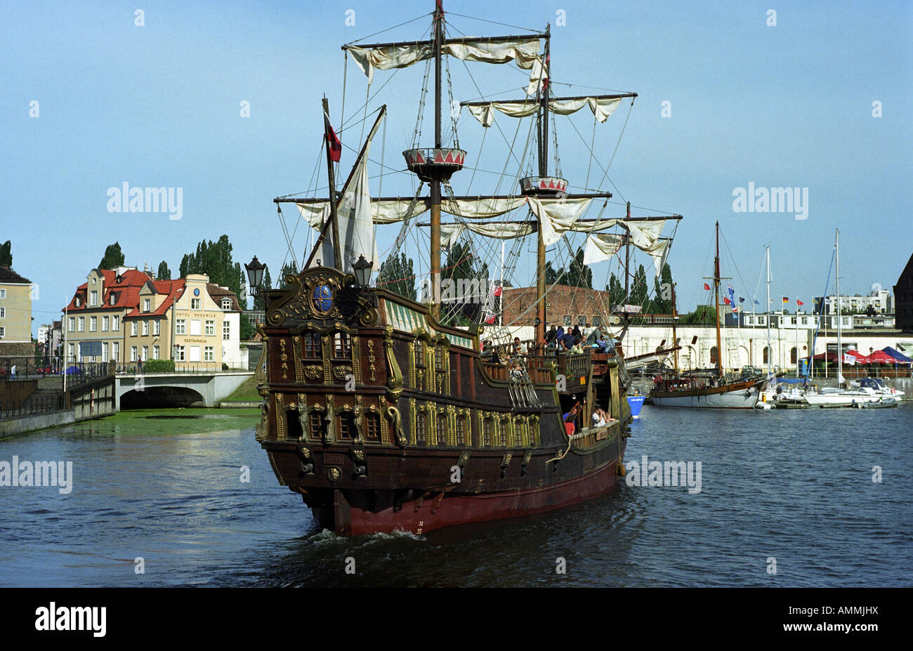 A sailing ship, Gdansk, Poland Stock Photo - Alamy