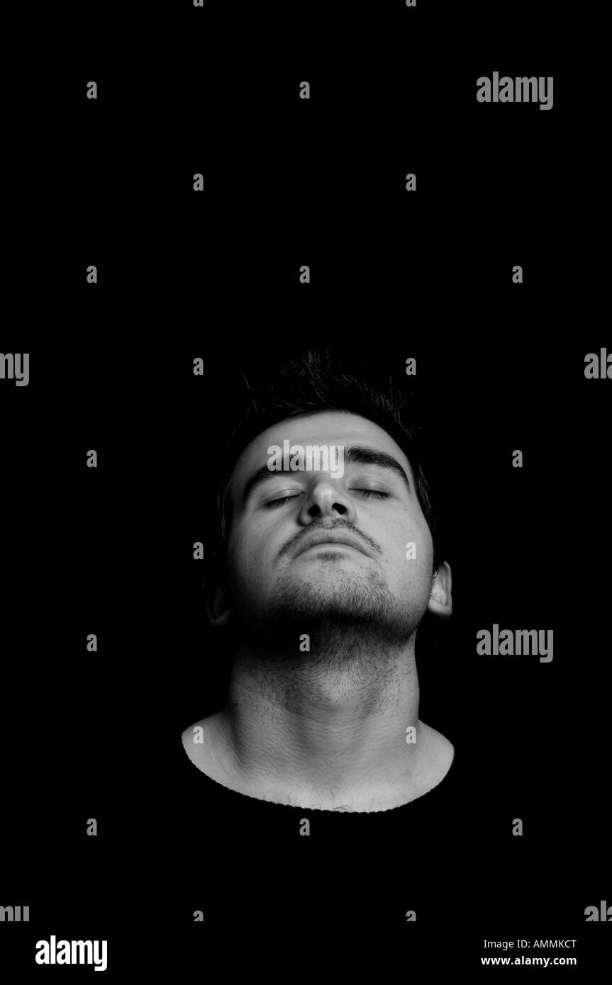 Portrait of a man in deep thoughts Stock Photo - Alamy