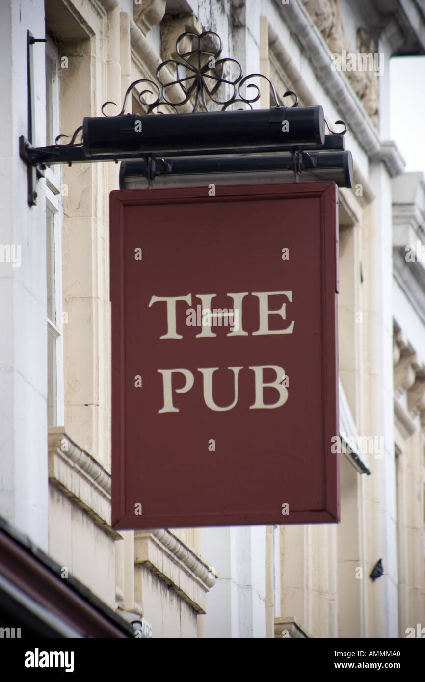 The Pub Sign Manchester England UK Stock Photo - Alamy