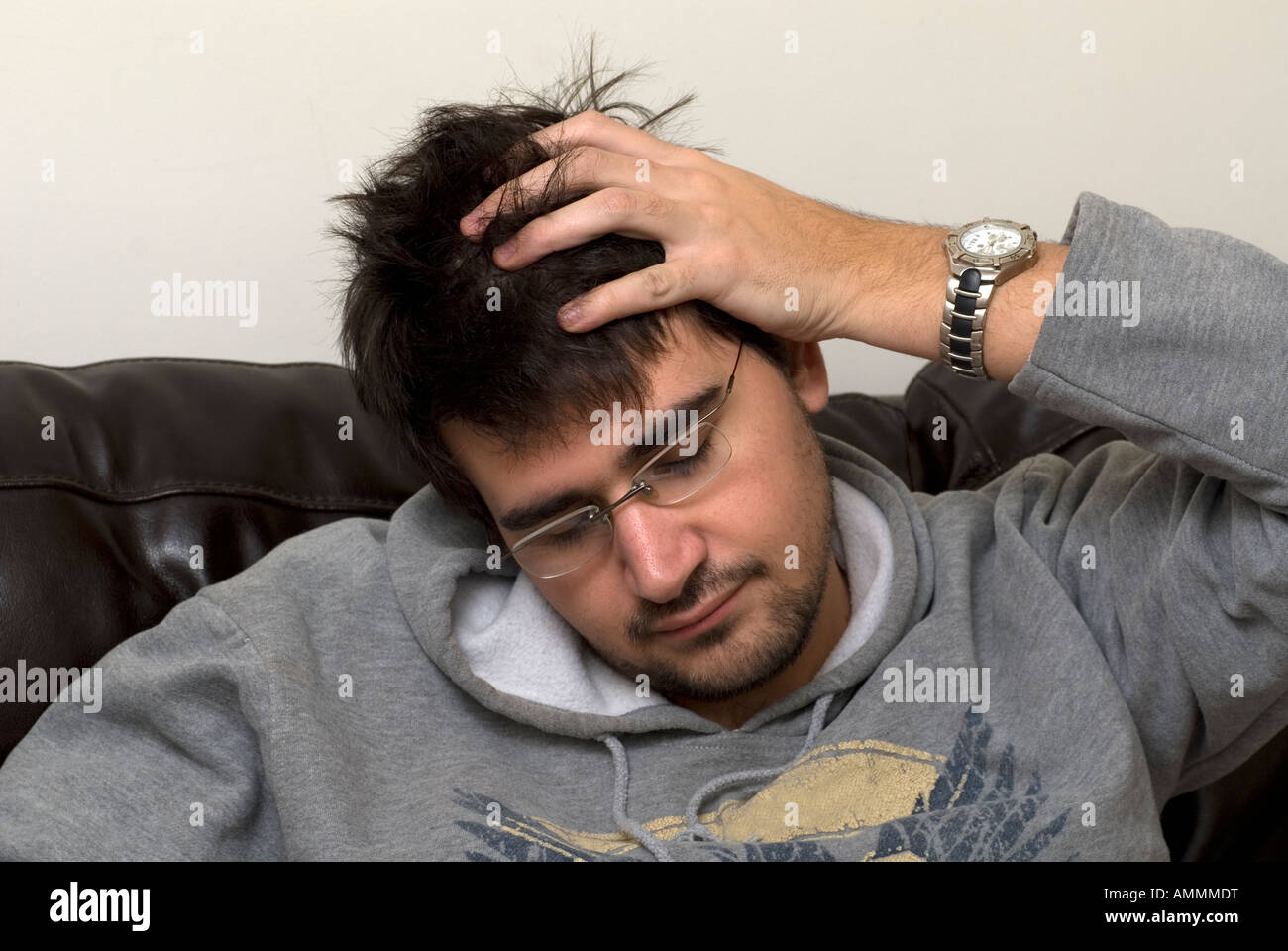 Middle age man waking up hi-res stock photography and images - Alamy