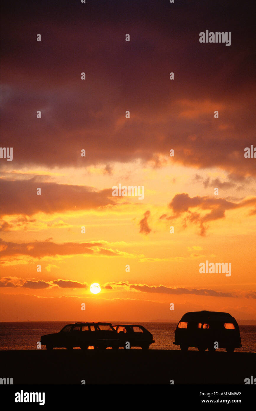 Car Silhouette Sun High Resolution Stock Photography and Images - Alamy