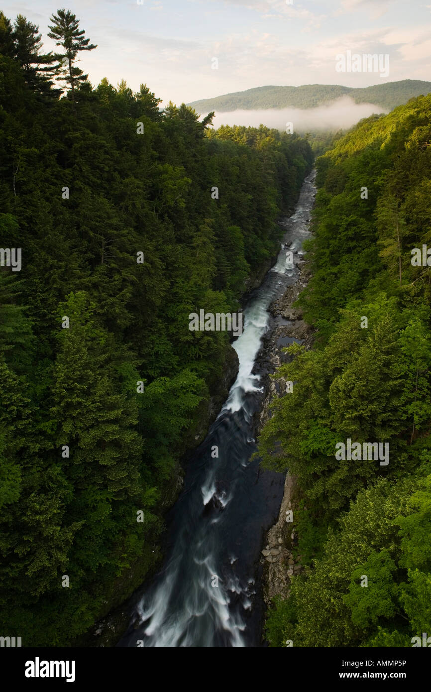 Quechee Gorge Quechee Vermont Ottauquechee River Stock Photo - Alamy
