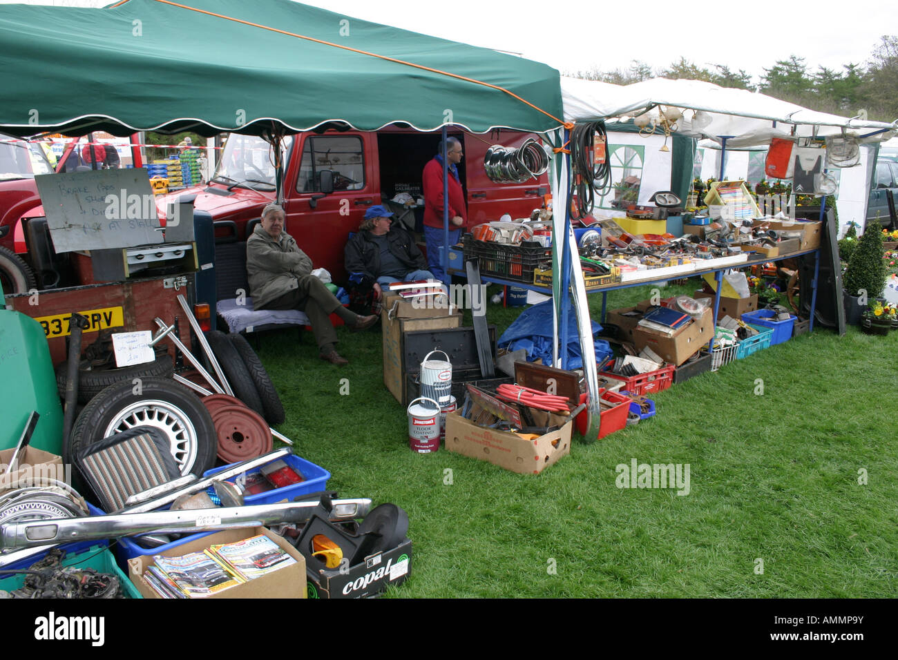 no business at autojumble stall at a show in Shane's Castle, Antrim ...