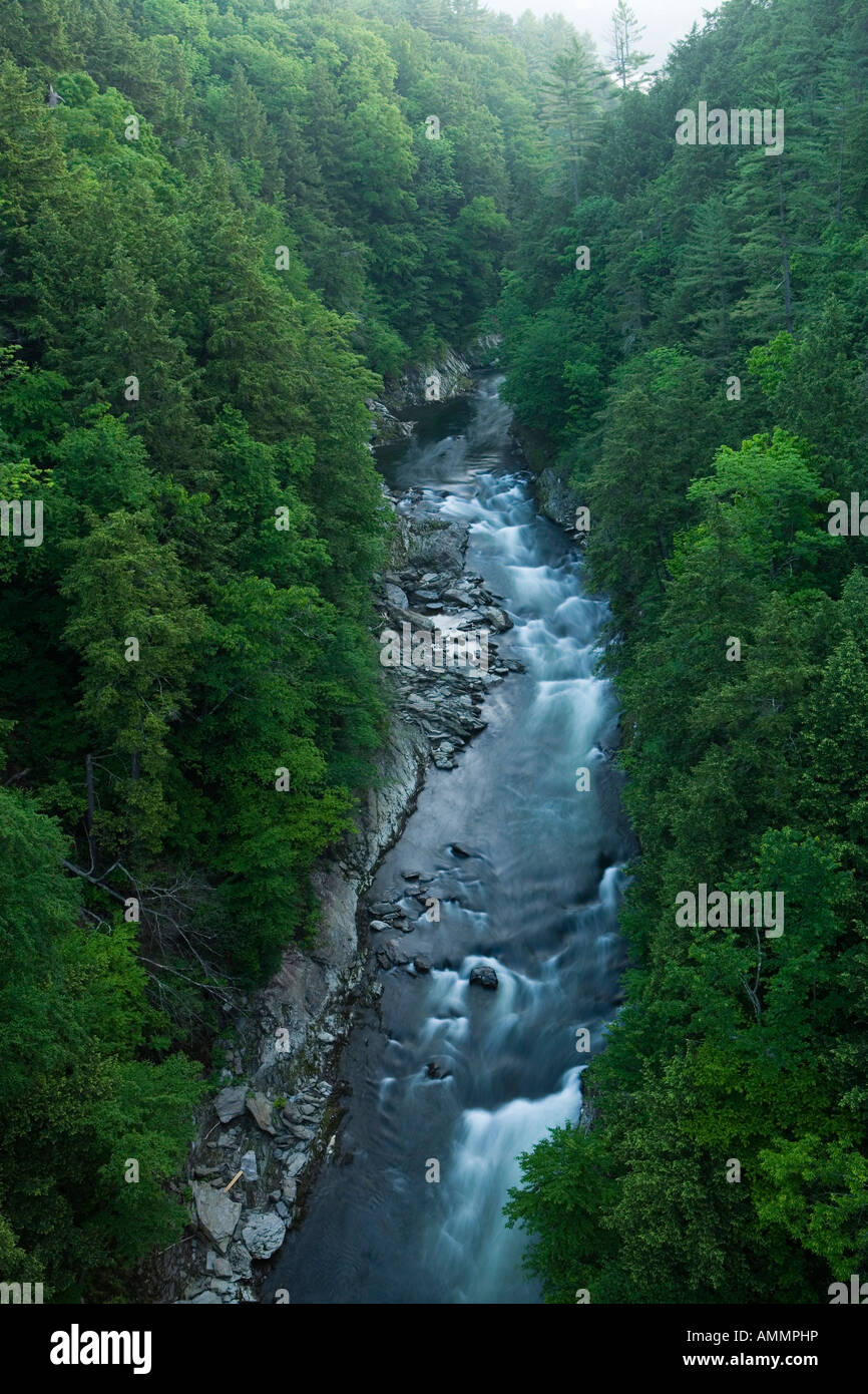 Quechee Gorge Quechee Vermont Ottauquechee River Stock Photo - Alamy