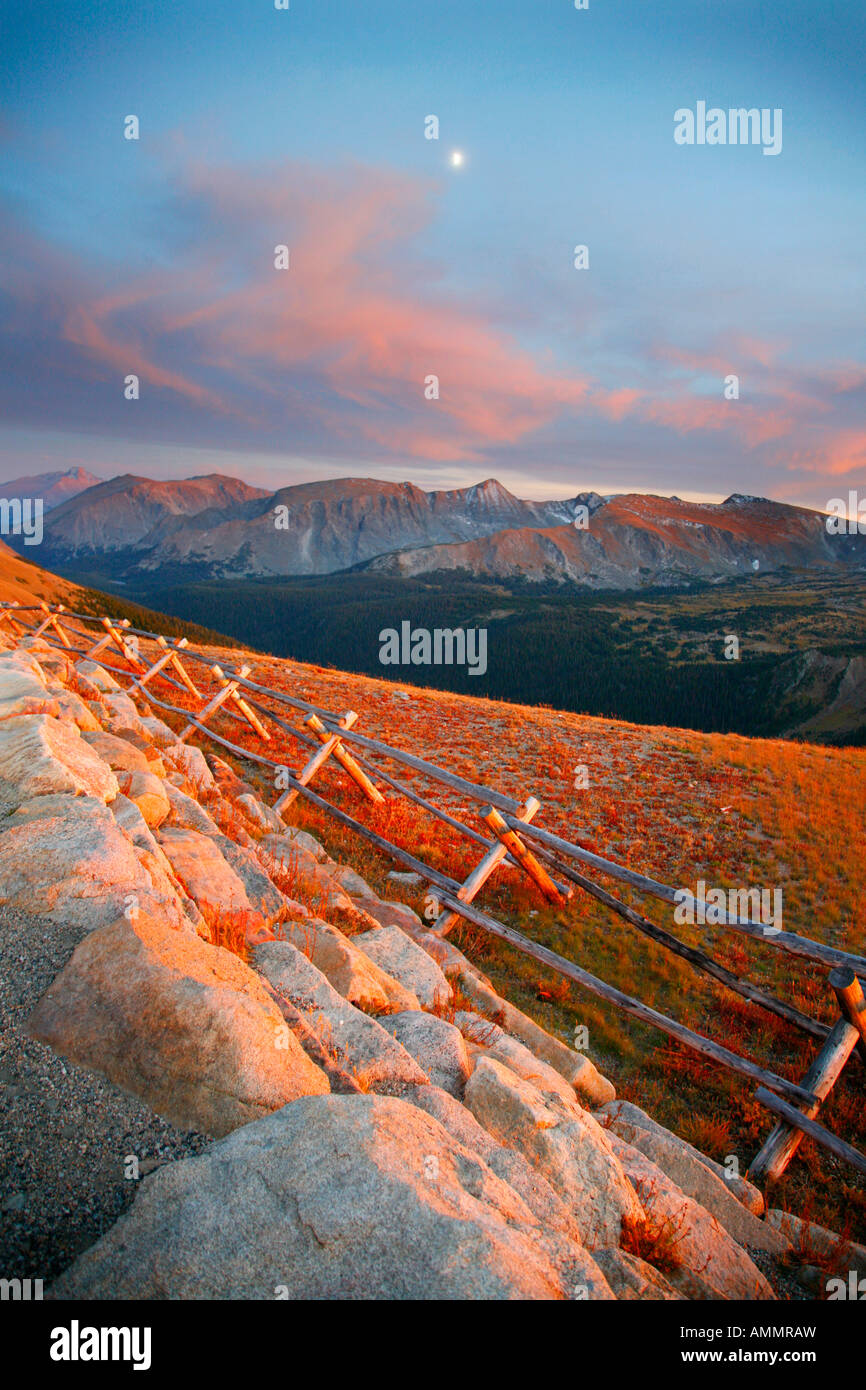 Sunset, Rocky Mountain National Park, Colorado Stock Photo - Alamy