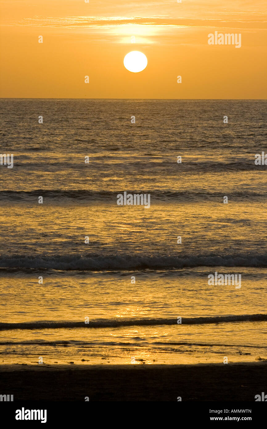 Sunset on Kuta Beach, Bali, Indonesia Stock Photo - Alamy