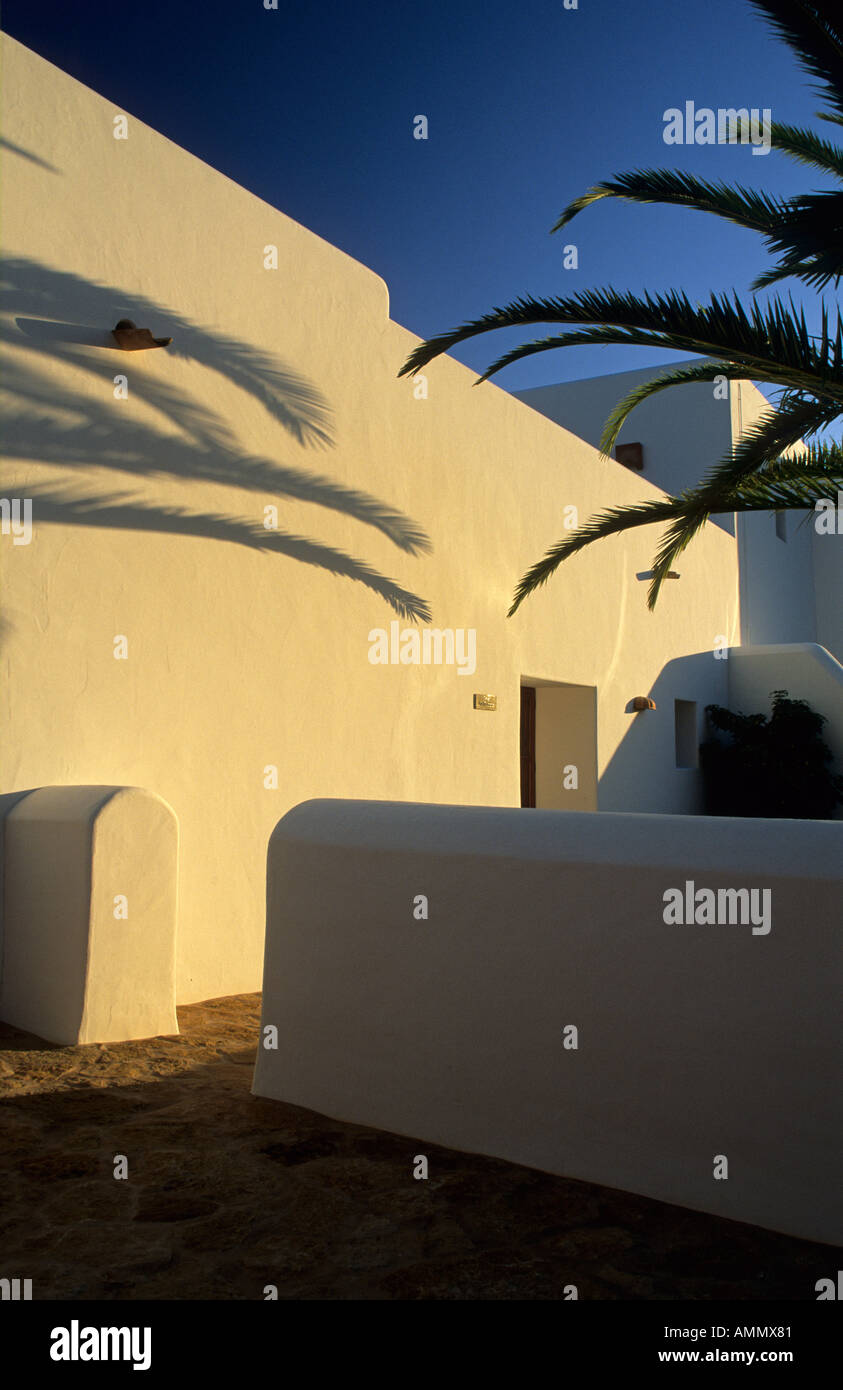 spanish finca with palm tree Stock Photo - Alamy
