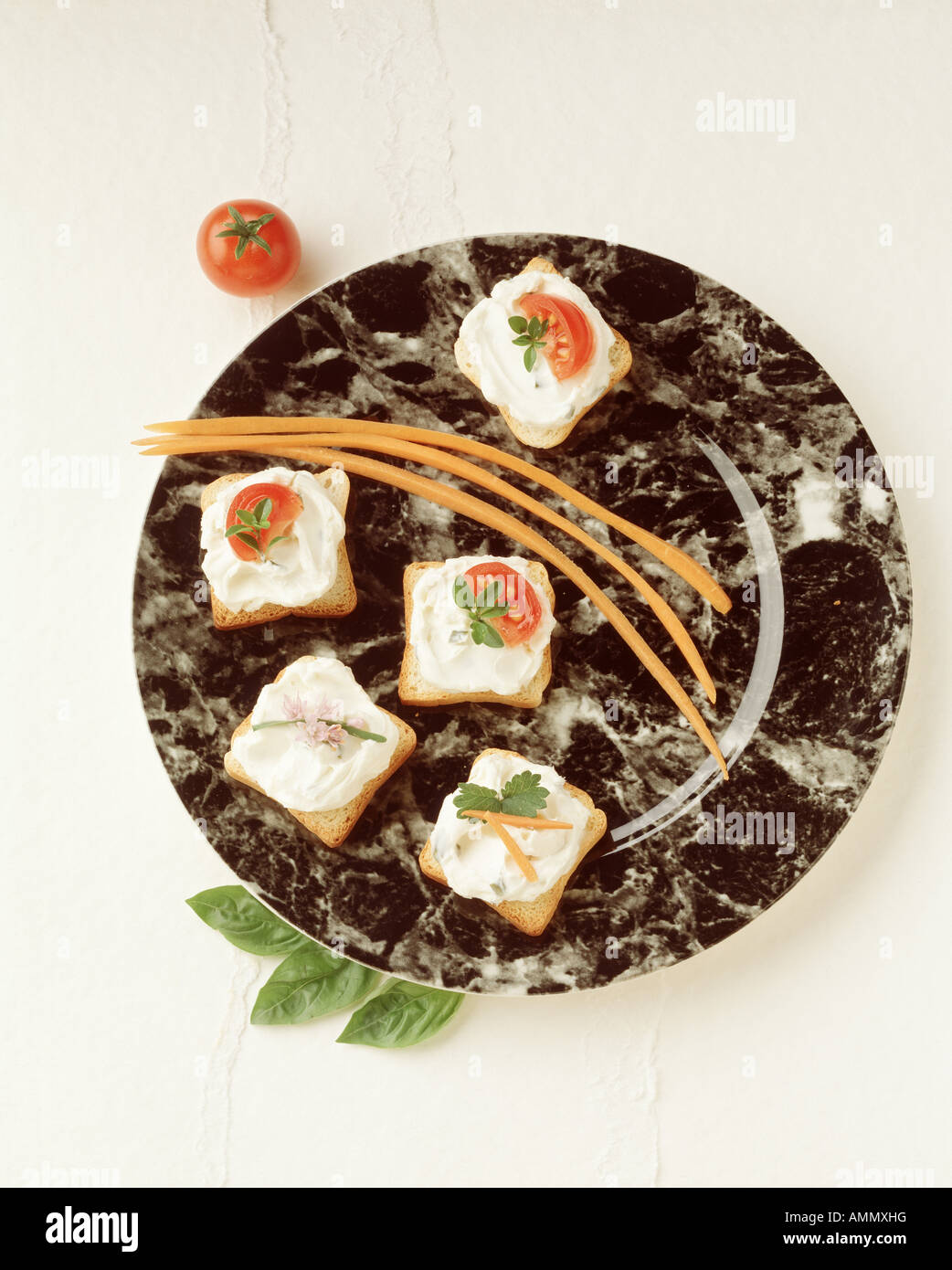 Host hostess cheese cracker party holiday plate tomato slice carrot ...