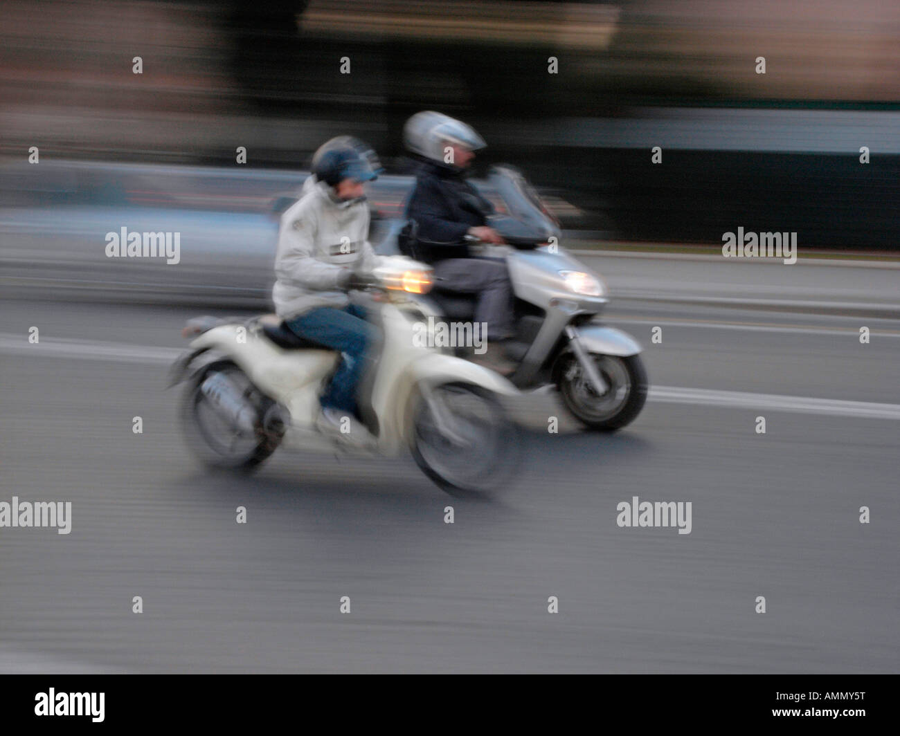 Mopeds in Rome Italy Stock Photo - Alamy