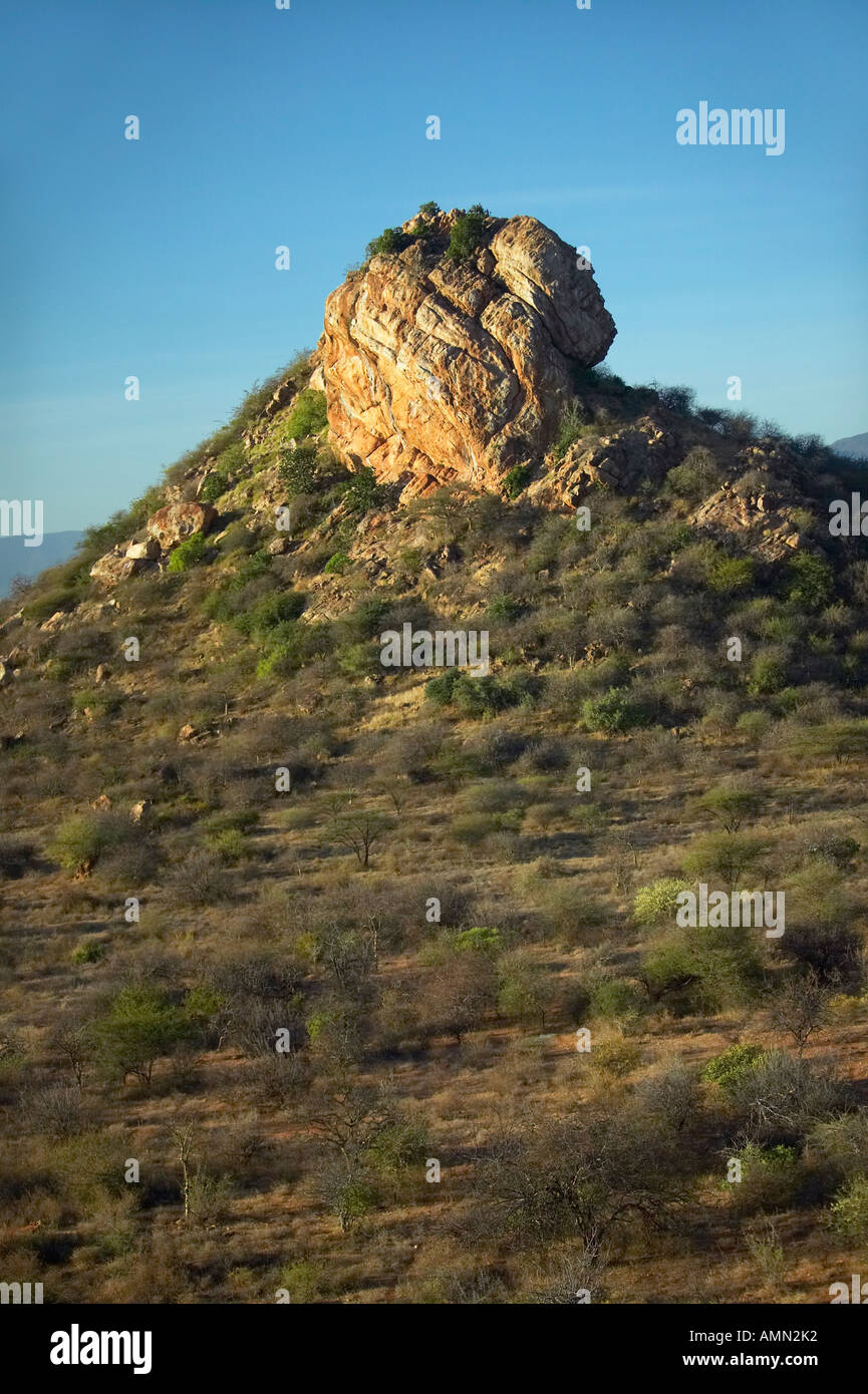 Rock formation at Lewa Conservancy in Kenya Africa Stock Photo - Alamy