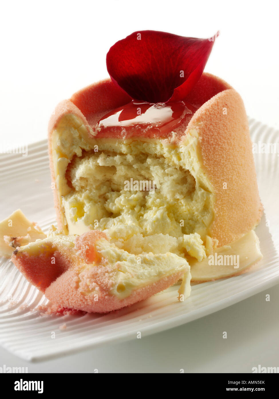White chocolate sponge cake hi-res stock photography and images - Alamy