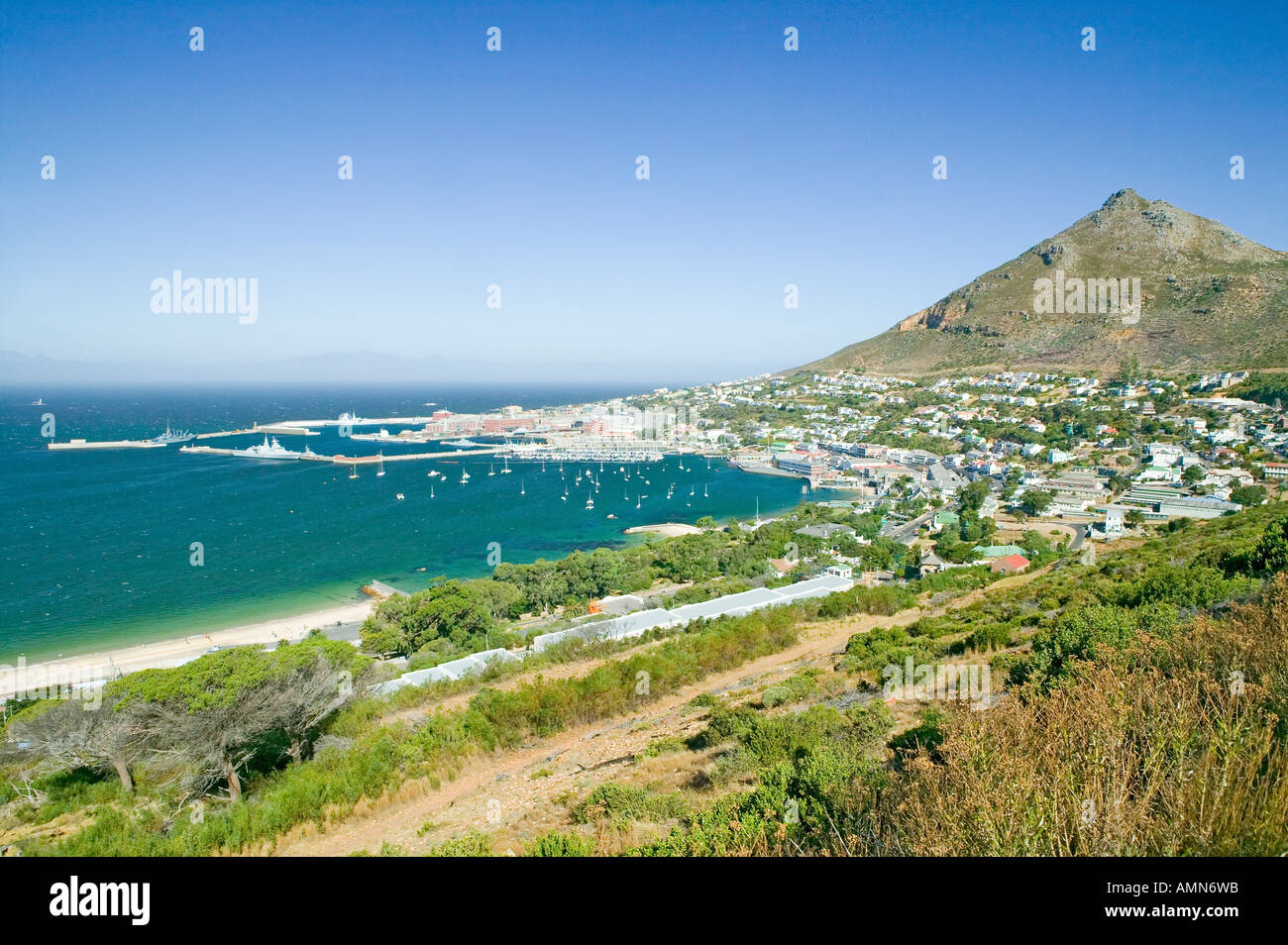 Elevated scenic views on the way to Cape Point Cape of Good Hope ...