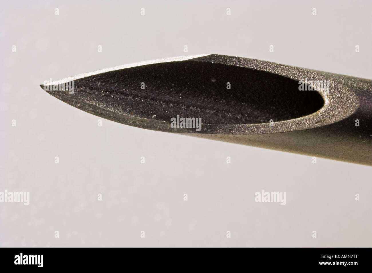 hypodermic needle, 5x magnification Stock Photo - Alamy