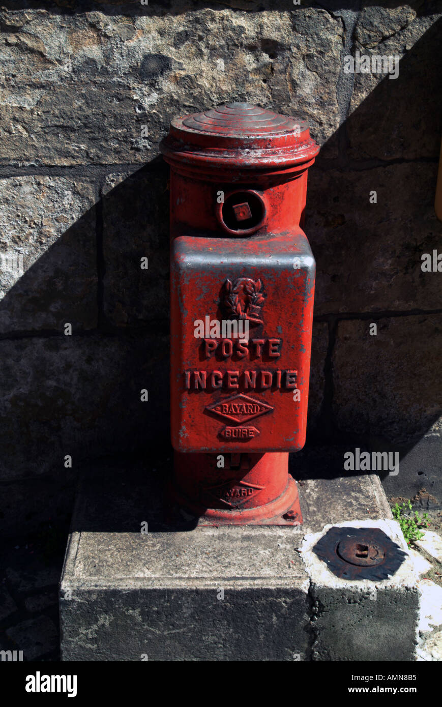 French fire hydrant Stock Photo - Alamy
