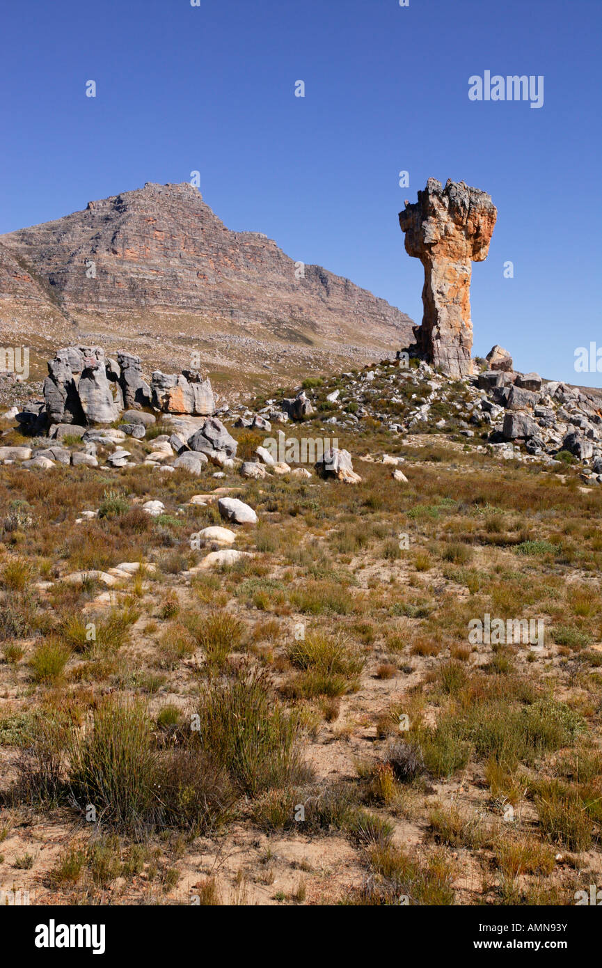 The Maltese cross sandstone rock formation in the Cedarberg mountains ...