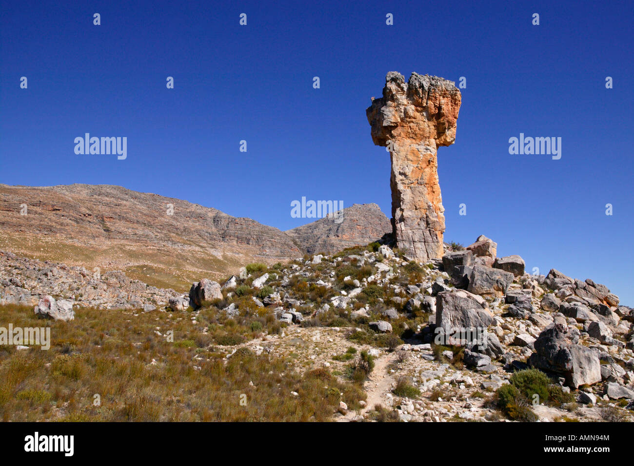 The Maltese cross sandstone rock formation in the Cedarberg mountains ...