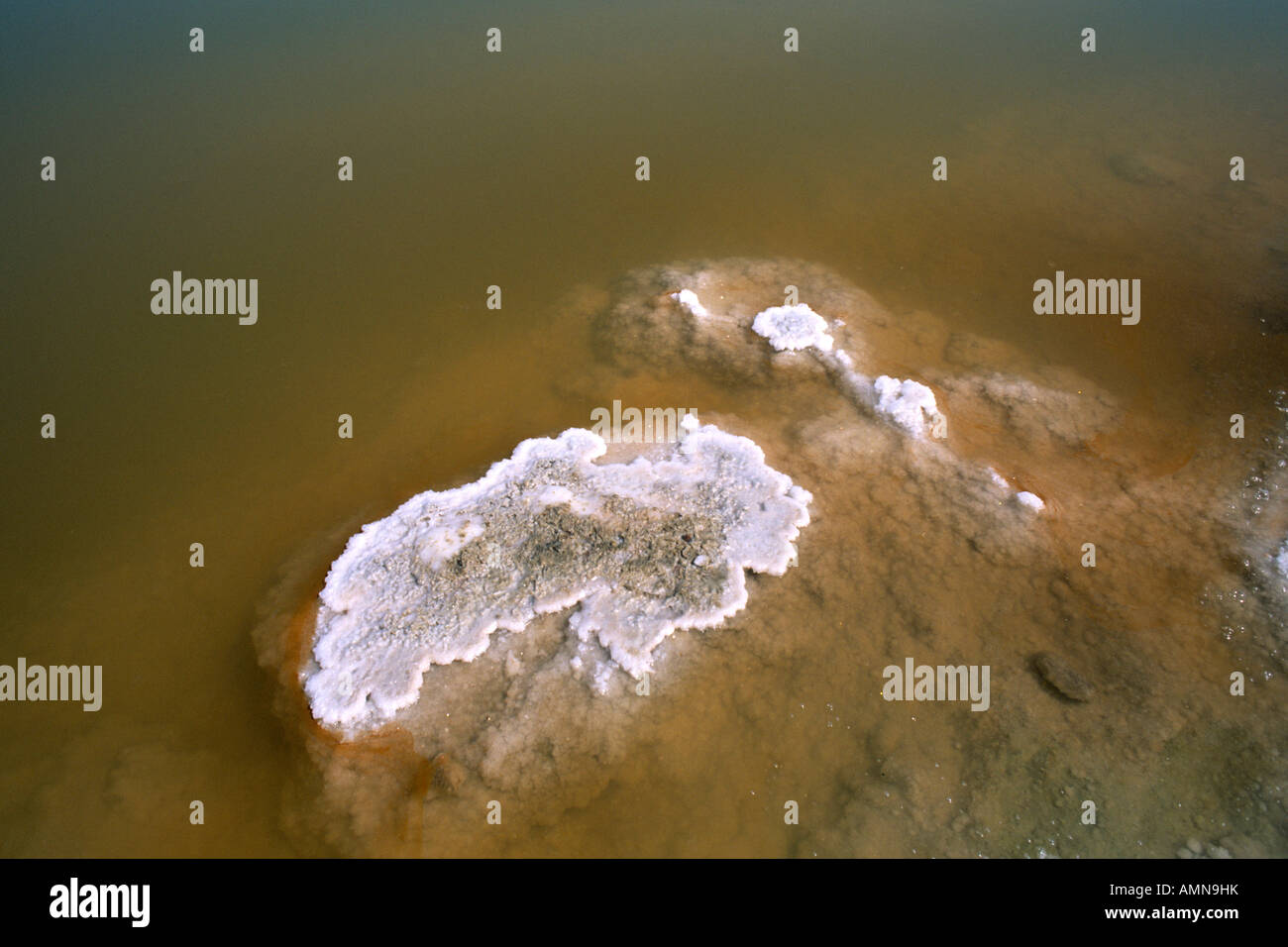 Salt formation on rock in the salt pans Stock Photo - Alamy