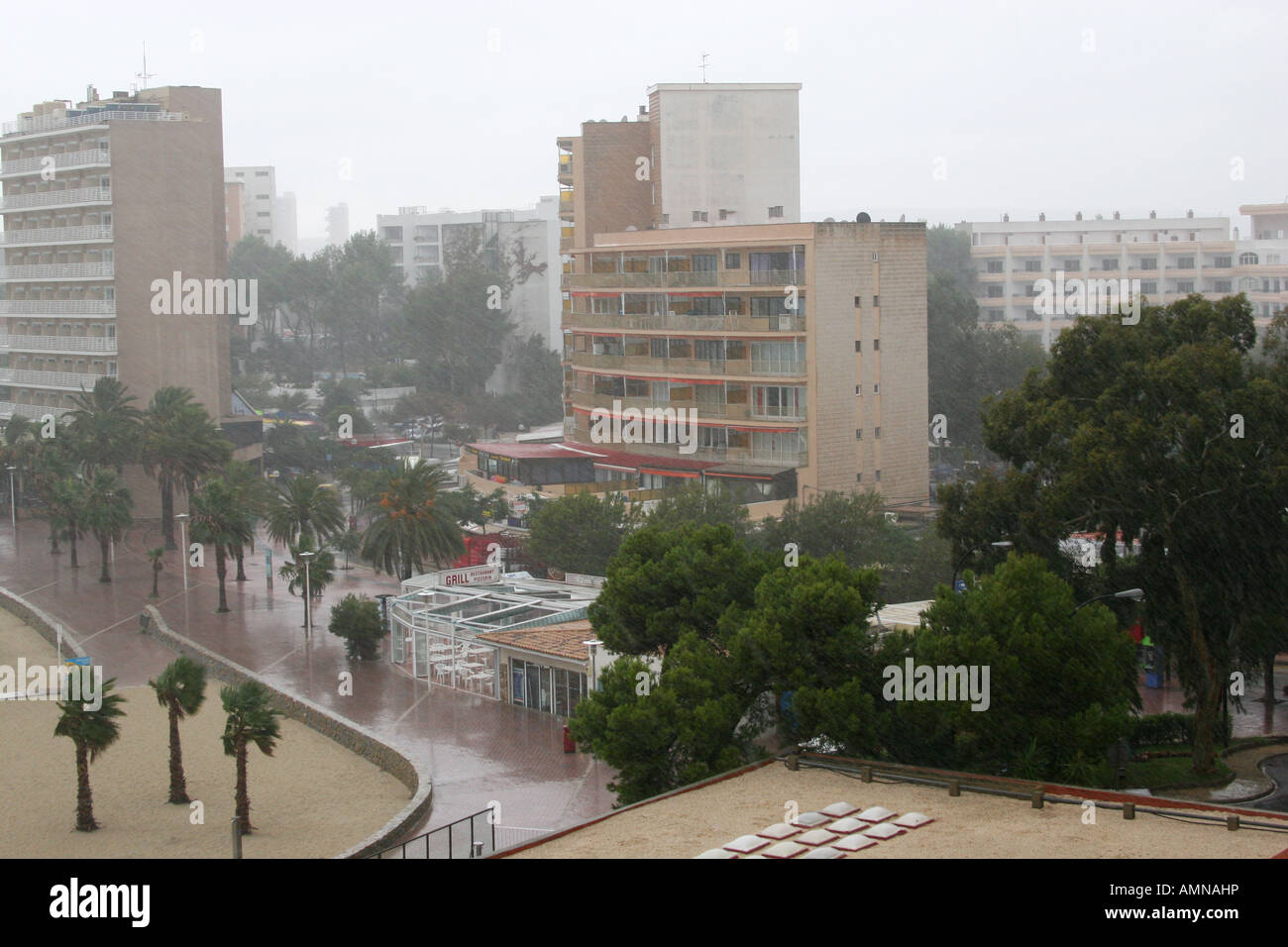 Majorca view from balcony hi-res stock photography and images - Alamy