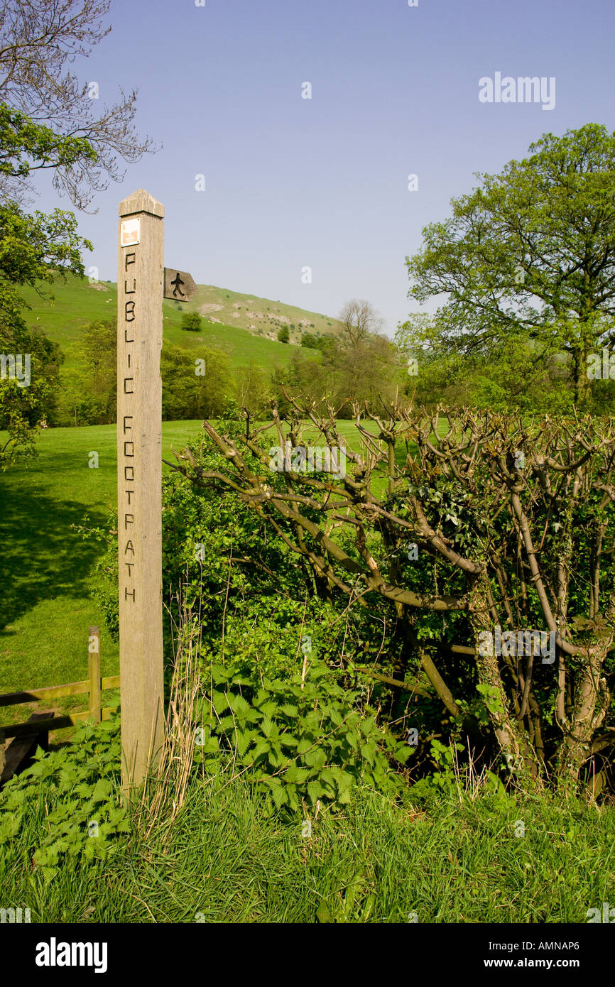 england derbyshire peak district national park ilam village Stock Photo ...