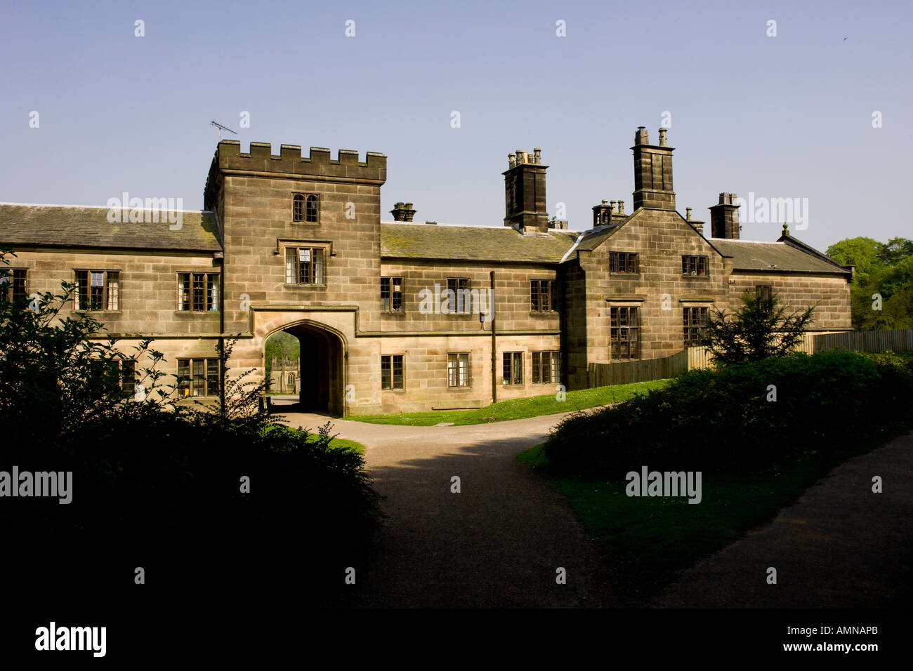 england derbyshire peak district national park ilam village Stock Photo ...