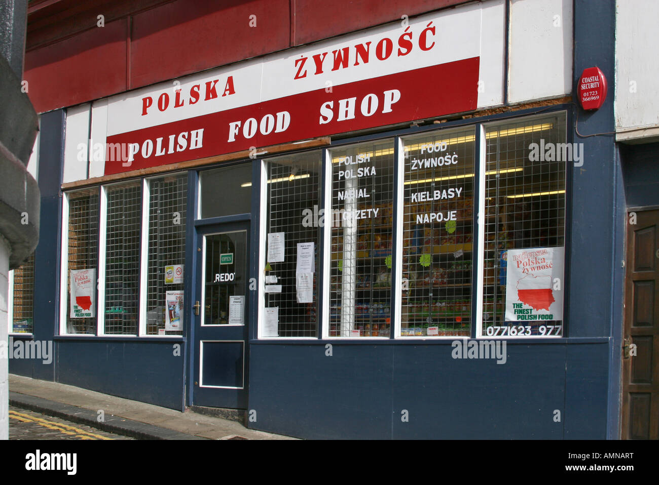 Polish ethnic food store or shop in Scarborough Stock Photo - Alamy