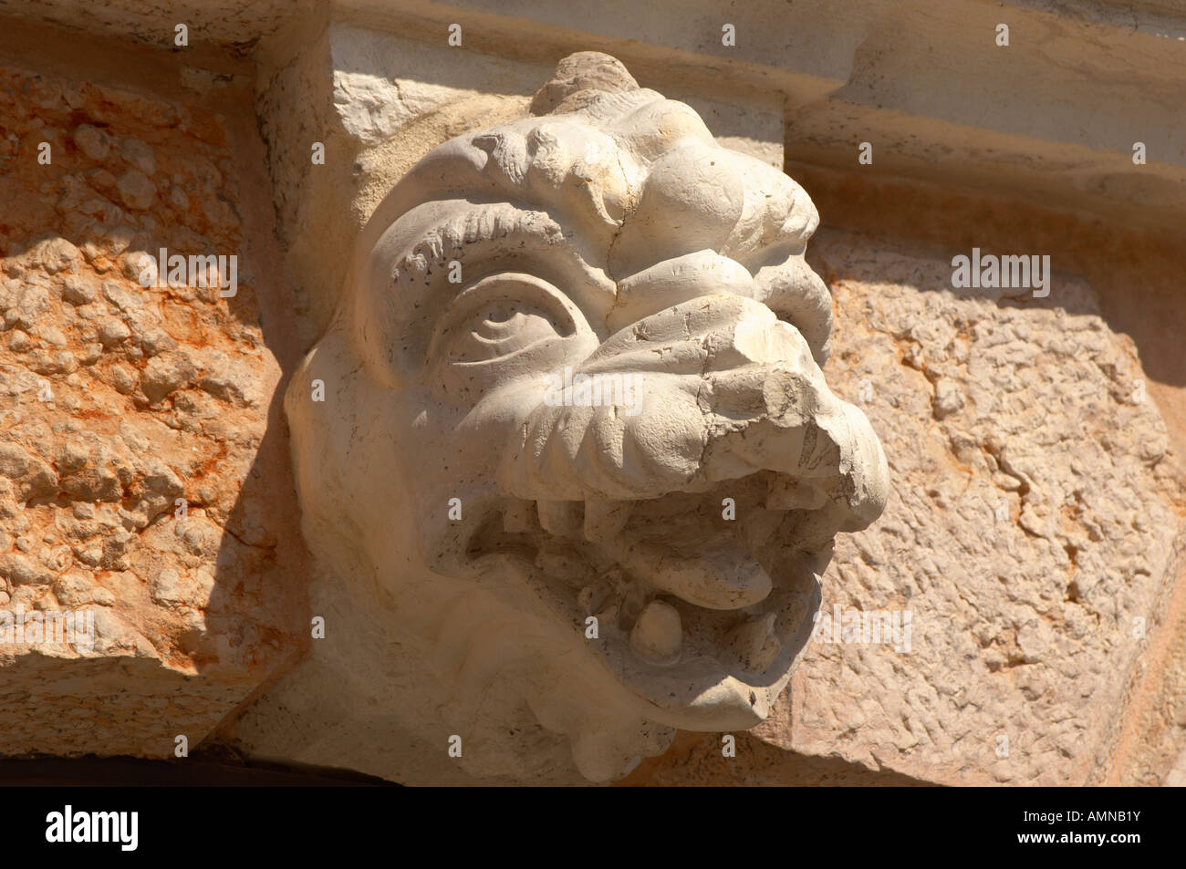 Venice Italy. Close up of a Gargoyle sculpture Stock Photo - Alamy