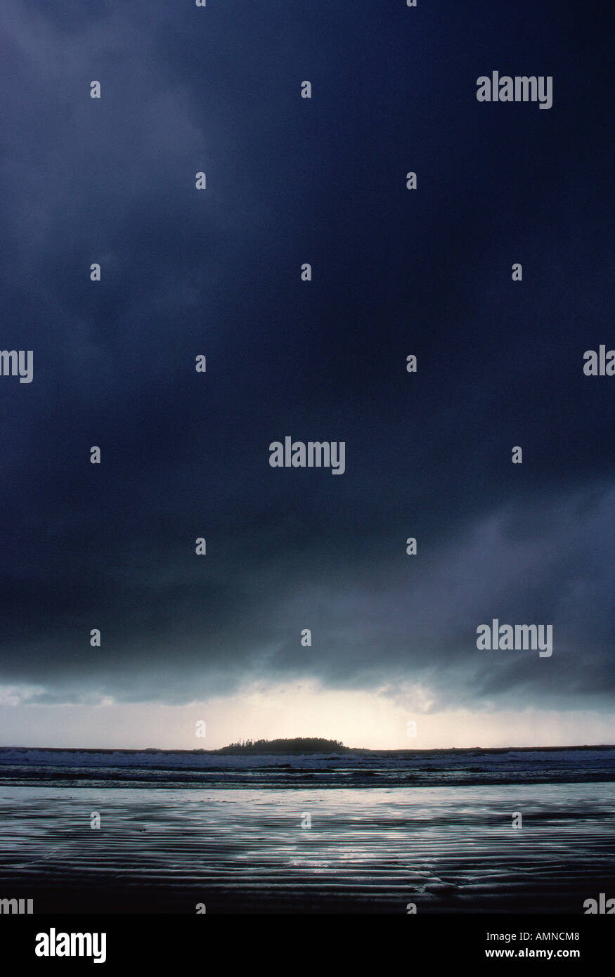 Stormy Sky Over Ocean Beach, Pacific Rim National Park, British ...