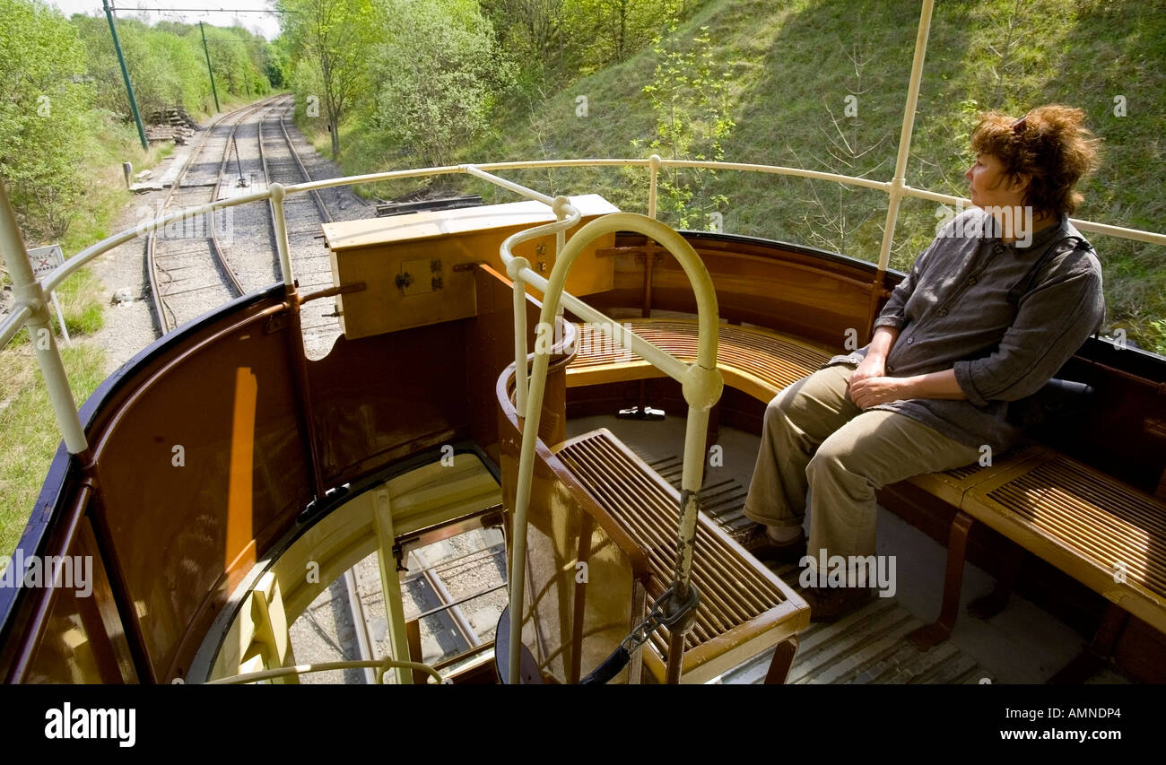 england derbyshire peak district national park crich tramway village ...