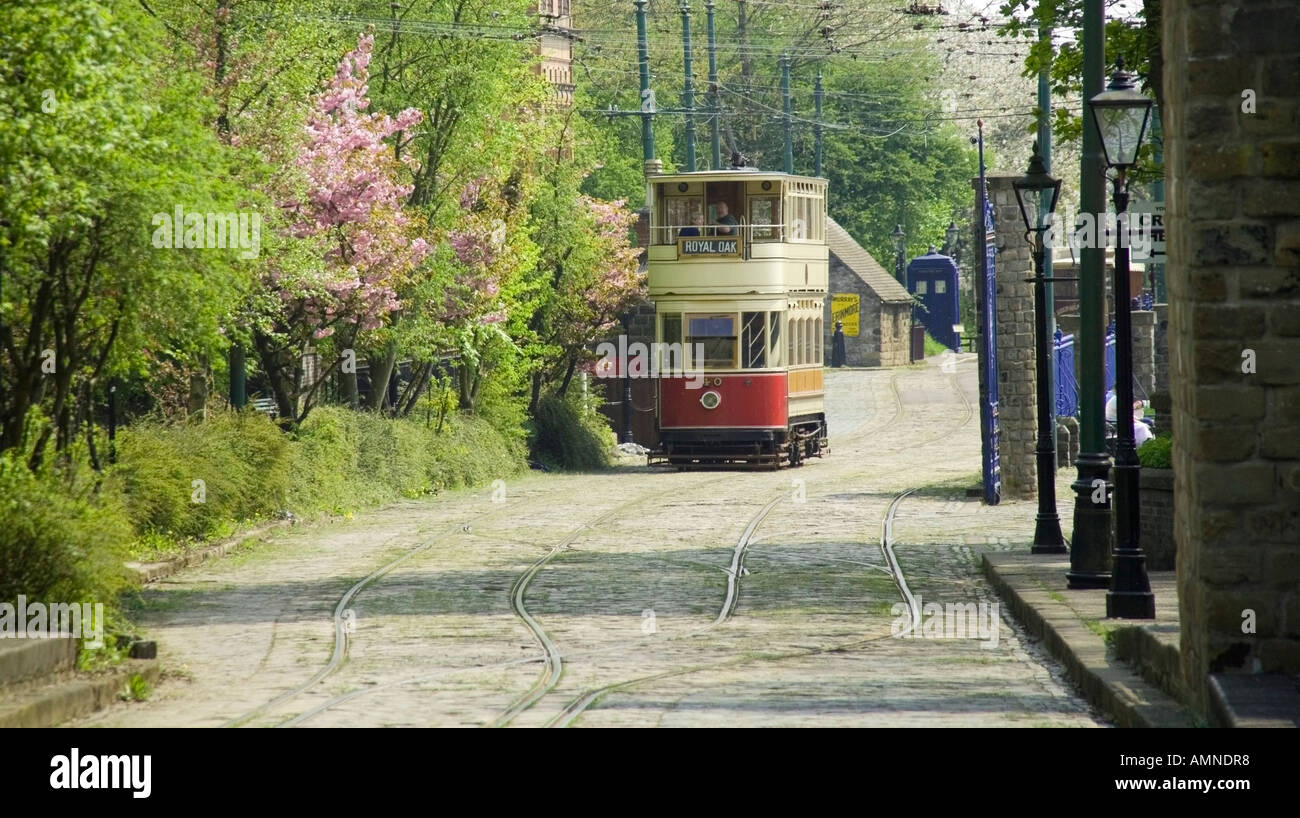england derbyshire peak district national park crich tramway village ...