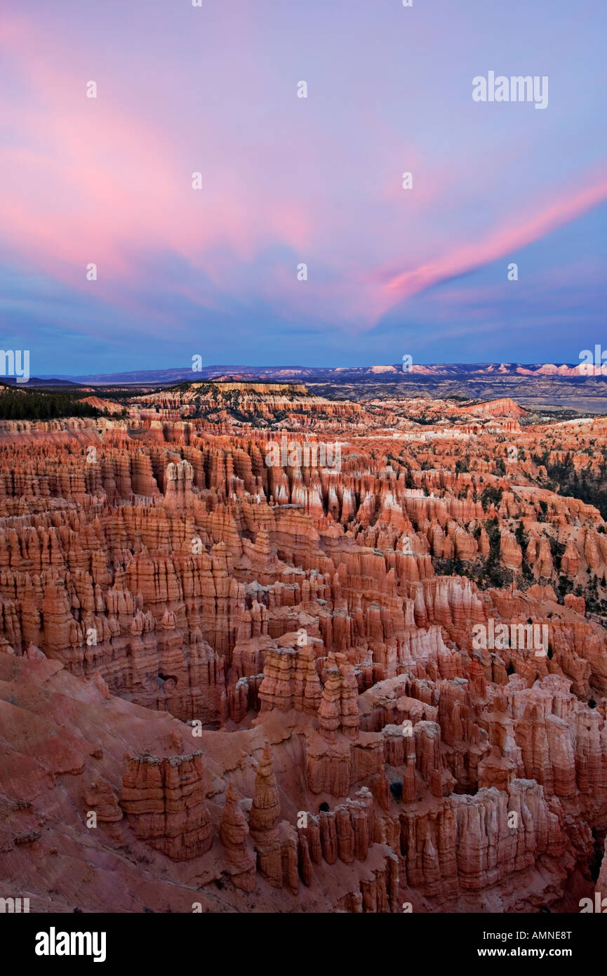 Bryce Canyon Amphitheater at sunset Stock Photo - Alamy