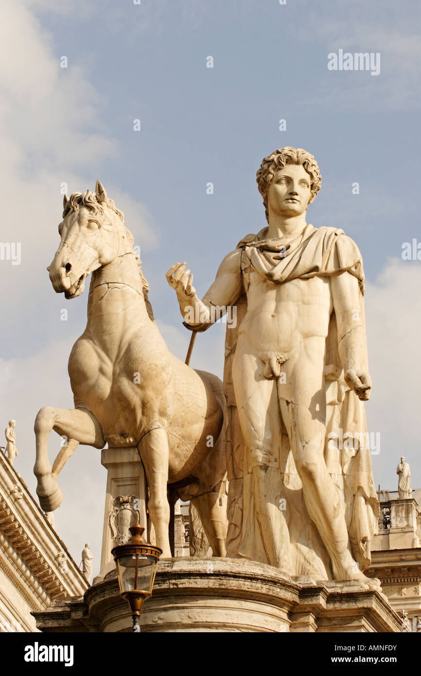 Dioscuri on horse hi-res stock photography and images - Alamy