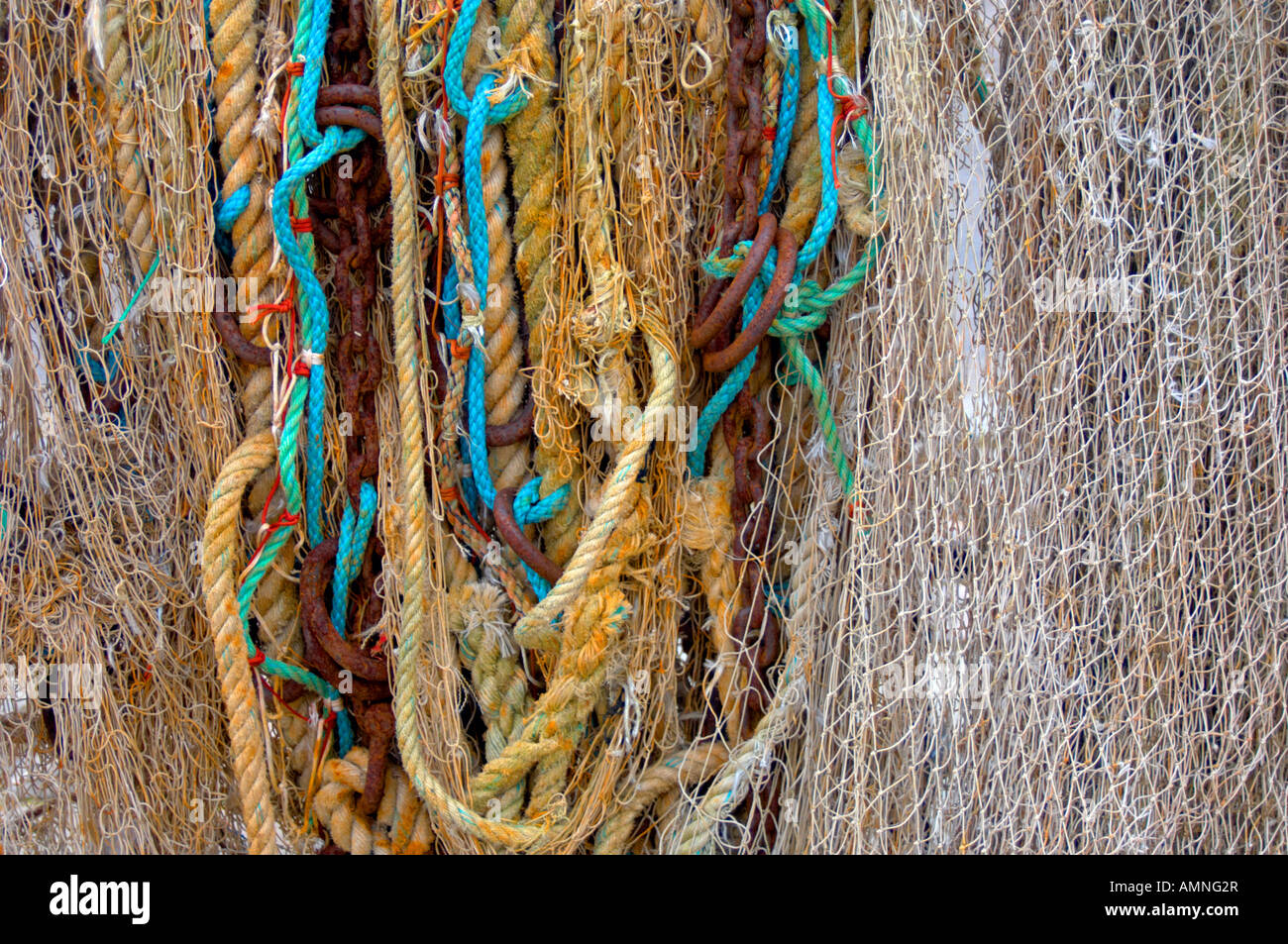 Fishing net close up Stock Photo - Alamy