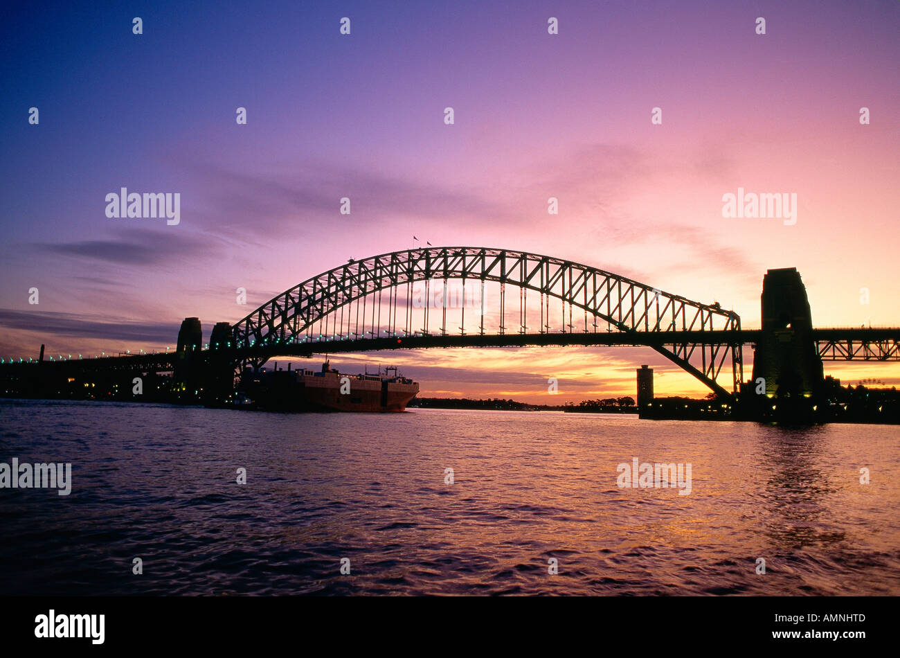 Harbour Bridge at Sunset, Sydney, Australia Stock Photo - Alamy
