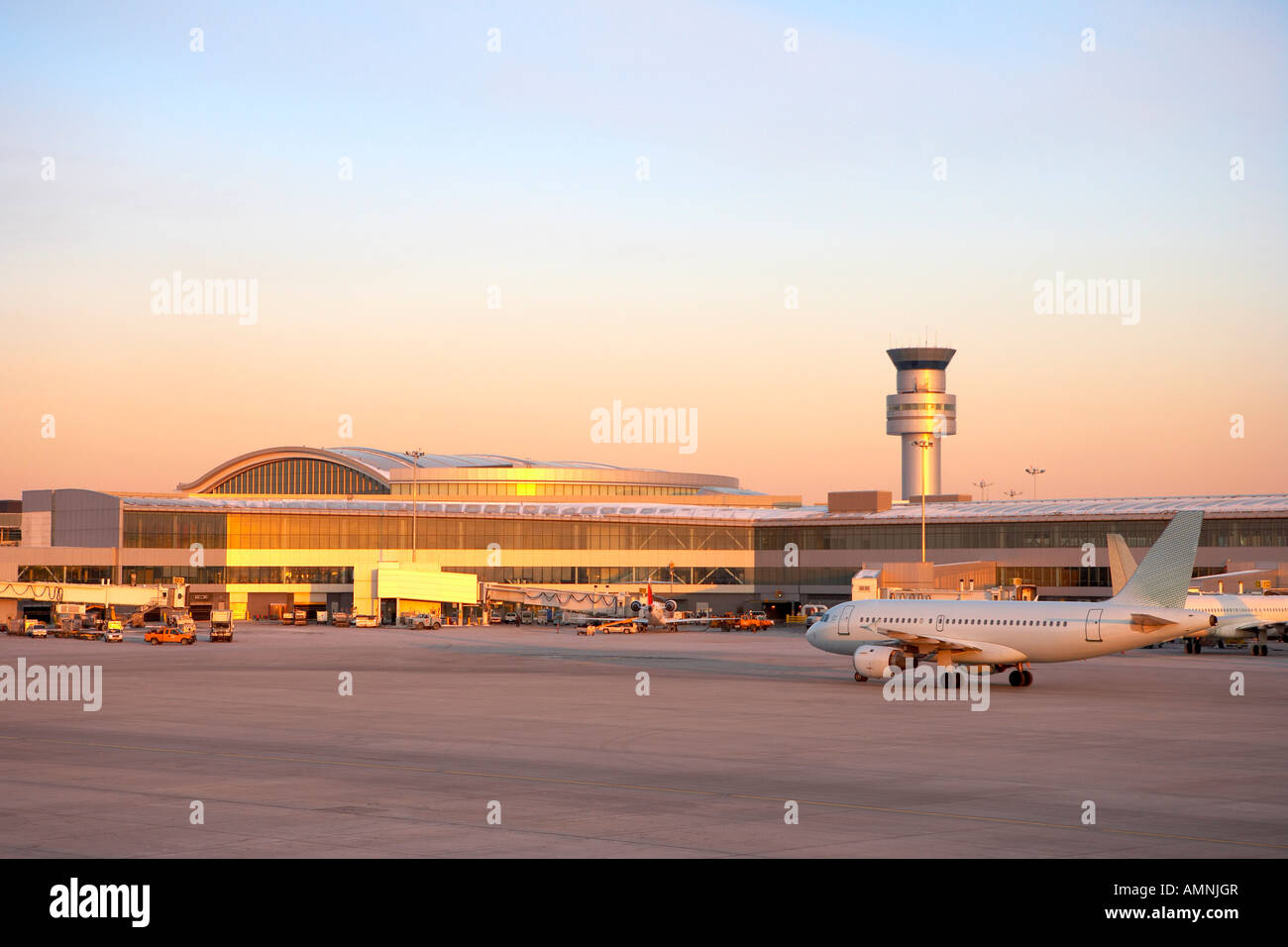 Airplane Driving to Terminal, Toronto Pearson International Airport ...
