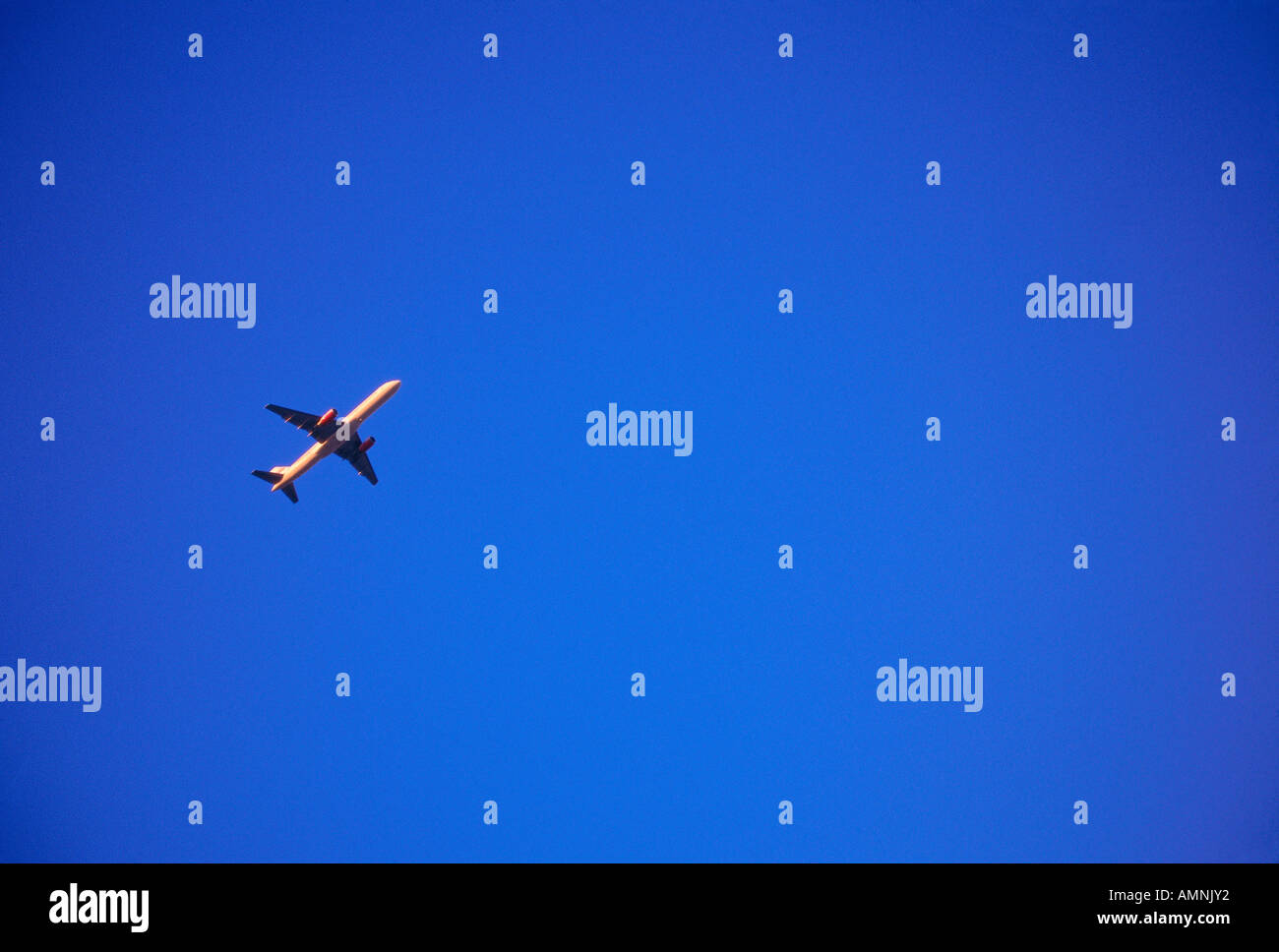 Airplane in Flight, Calgary, Alberta, Canada Stock Photo - Alamy