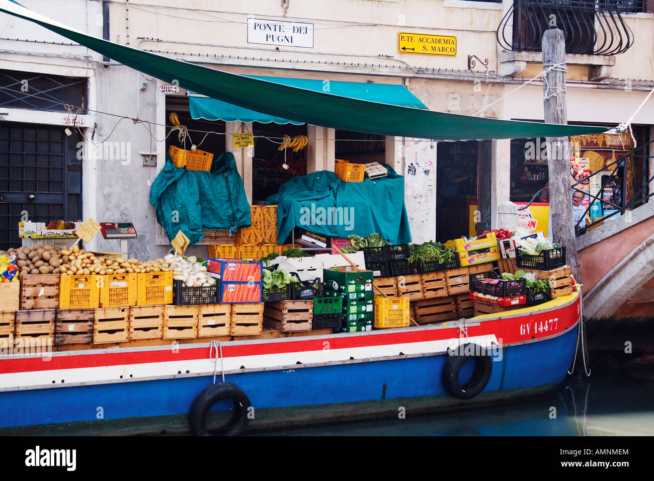 Floating Vegetable Market, Venice, Veneto, Italy Stock Photo - Alamy