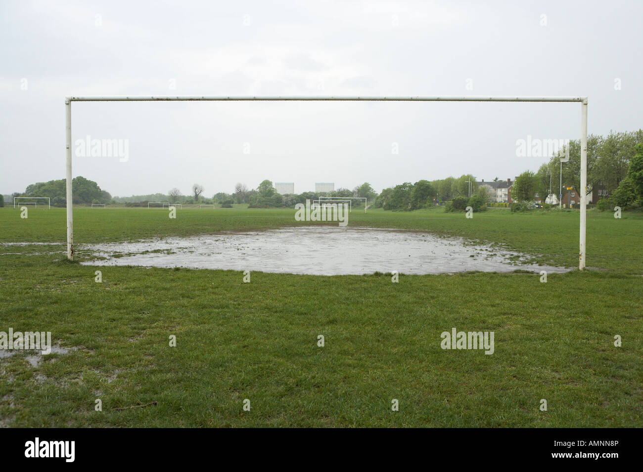 Wet Football Pitch High Resolution Stock Photography and Images - Alamy