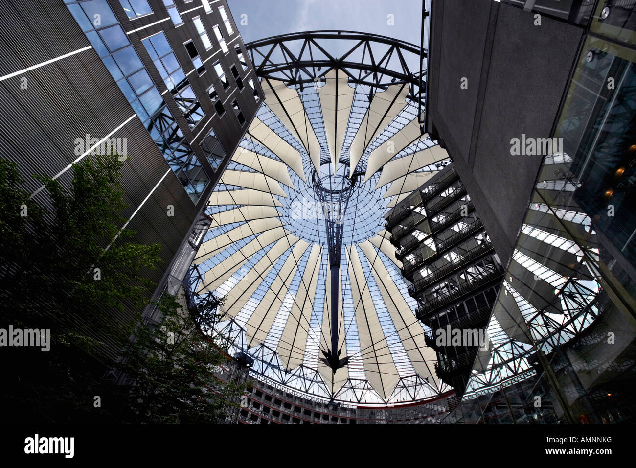 Atrium Roof, Sony Centre, Potsdamer Platz, Berlin, Germany Stock Photo ...