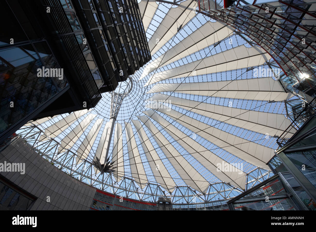 Atrium Roof, Sony Centre, Potsdamer Platz, Berlin, Germany Stock Photo ...