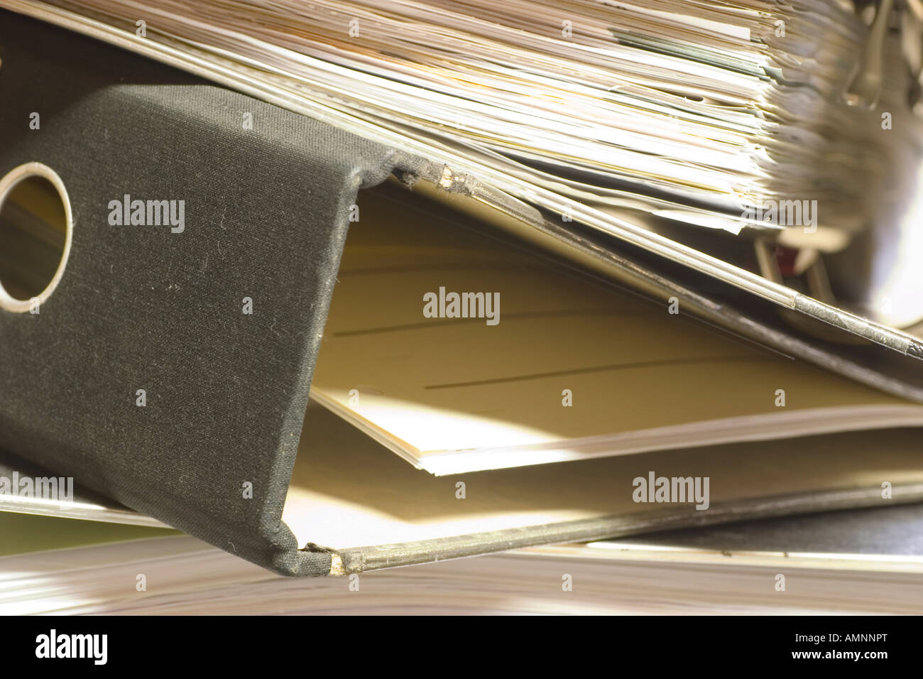 old filled folders Stock Photo - Alamy