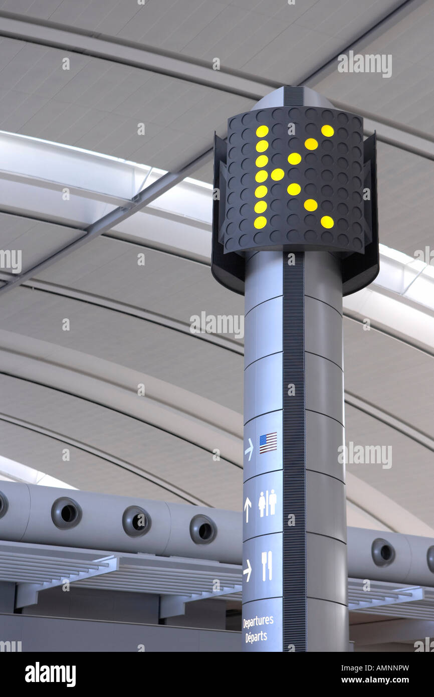 Terminal Sign, Toronto Pearson International Airport, Toronto, Ontario ...