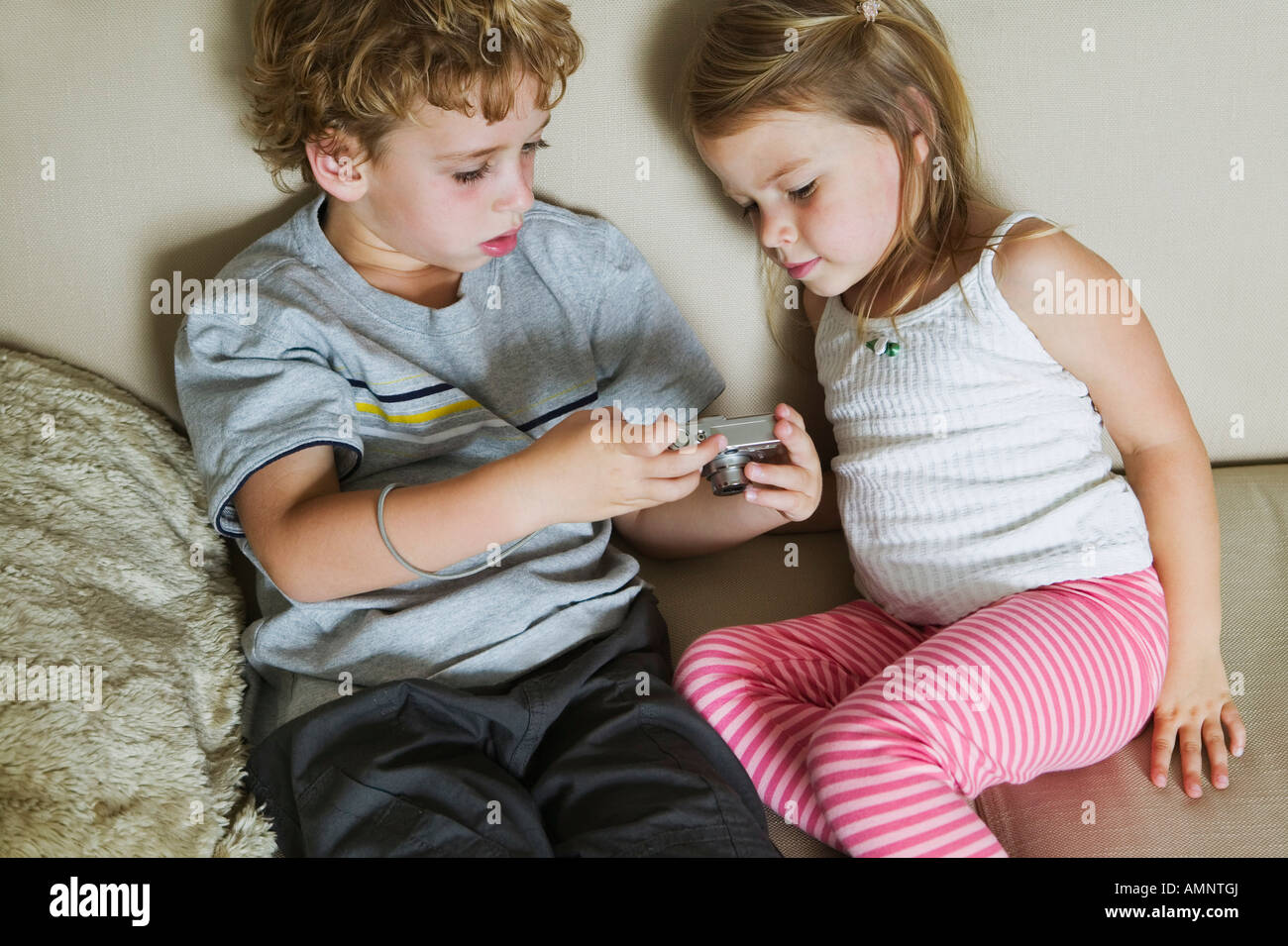 Children Looking at Camera Stock Photo - Alamy